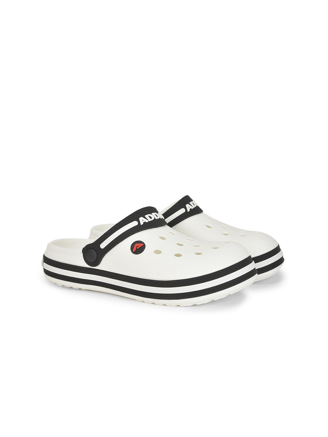 Buy Adda Men White & Black Clogs - Flip Flops for Men 17506148 | Myntra