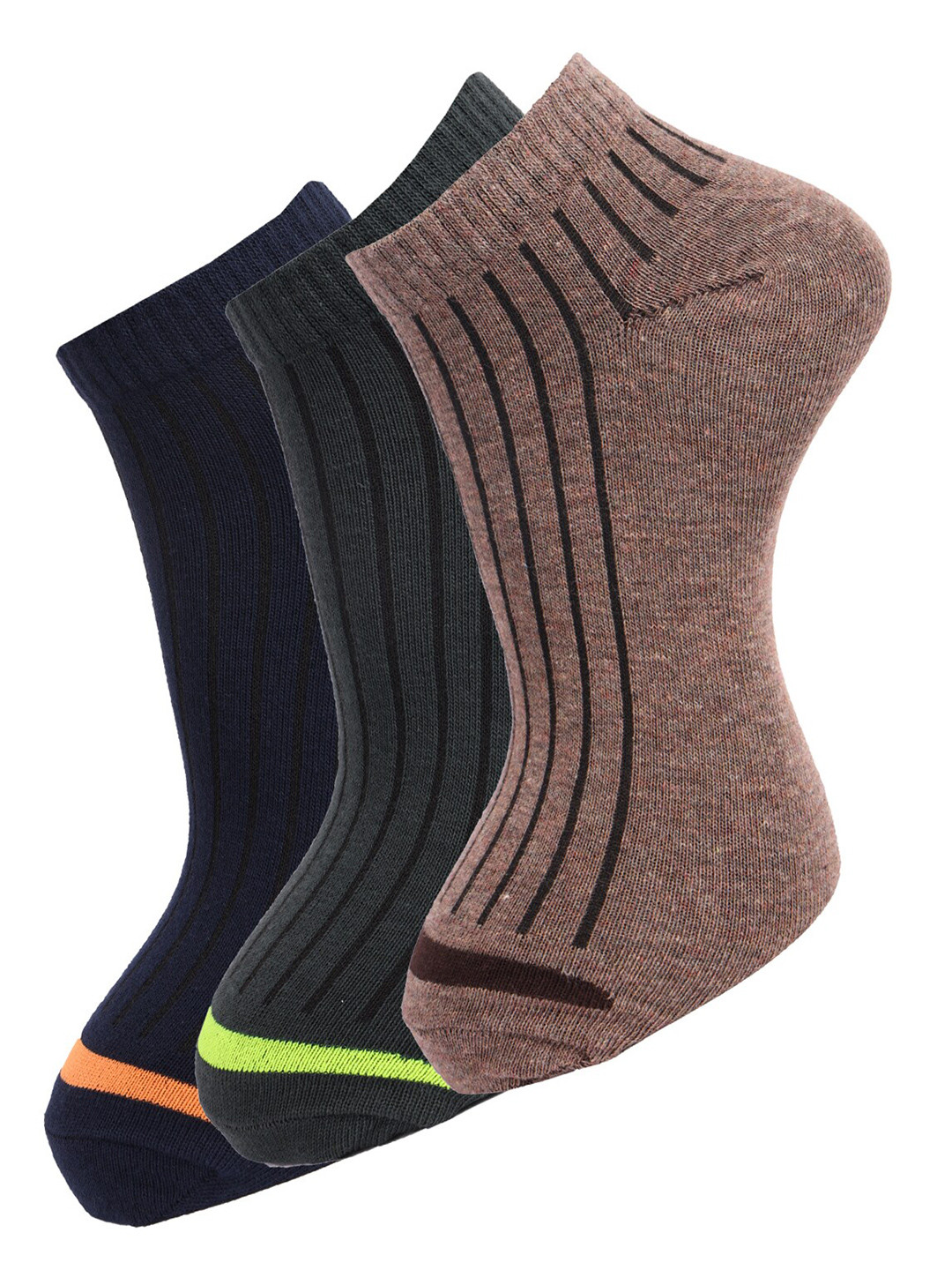 Buy Dollar Socks Pack Of 3 Men Assorted Ankle Length Socks - Socks for ...