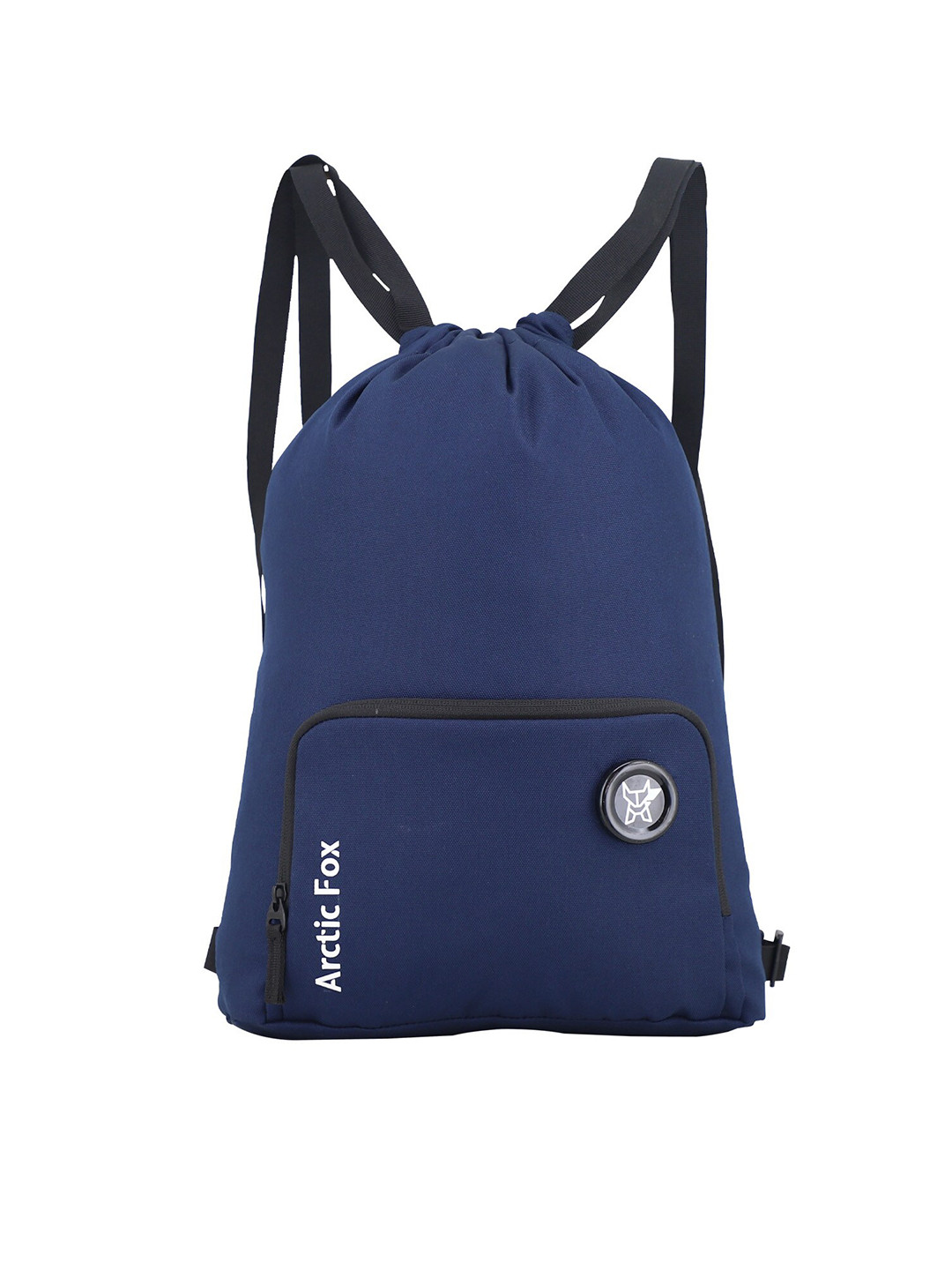 Buy Arctic Fox Unisex Navy Blue & Black Solid Backpack - Backpacks for ...