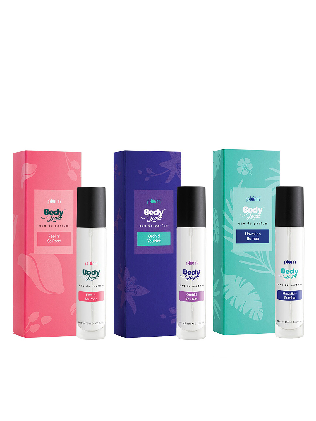 Buy Plum Set Of 3 BodyLovin' Eau De Parfum 15 Ml Each - Perfume for ...