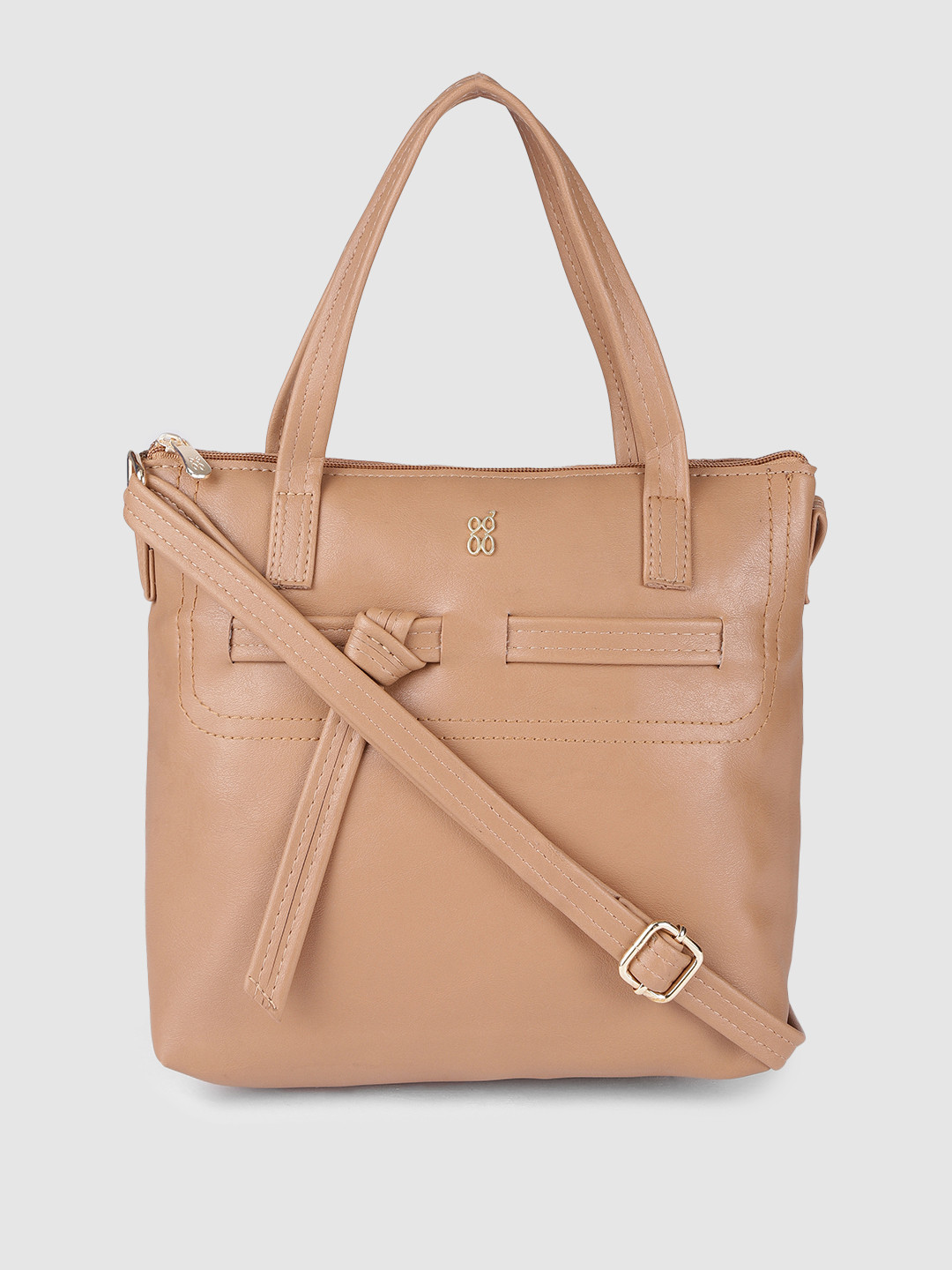 Buy Baggit Beige Solid Handheld Bag - Handbags for Women 17542616 | Myntra