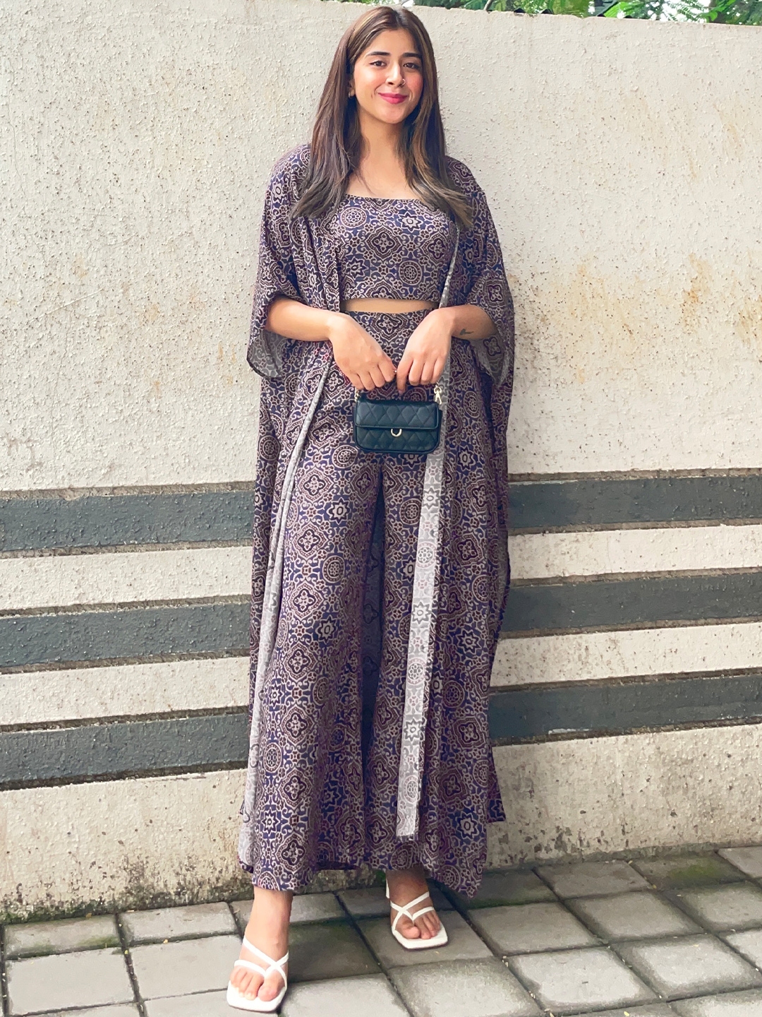 Buy Libas Women Printed Top With Palazzos And Shrug Co Ords For Women