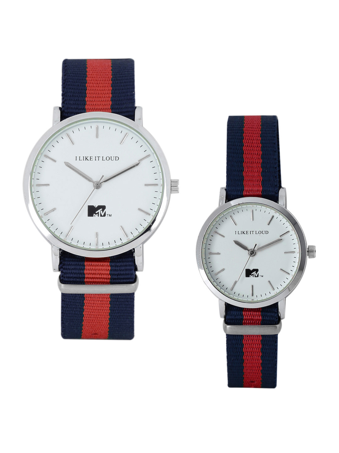 Buy MTV His & Her White Analogue Watch Gift Set BG7001RB - Watch Gift ...