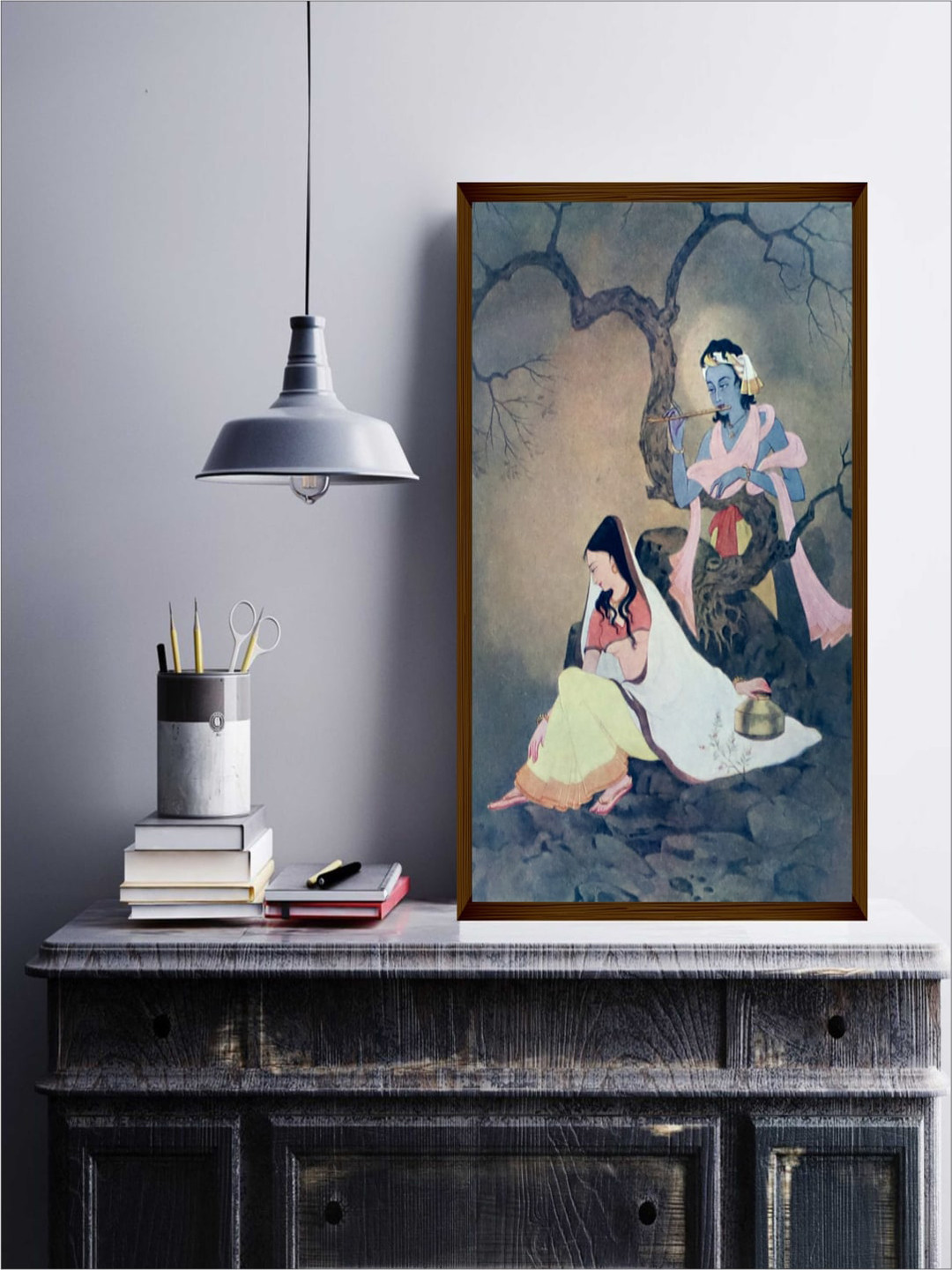 Buy The Art House Multi Coloured Abstract Canvas Painting Wall Art ...