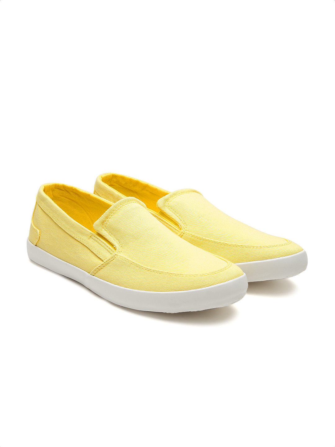 Buy United Colors Of Benetton Men Yellow Solid Slip Ons - Casual Shoes ...