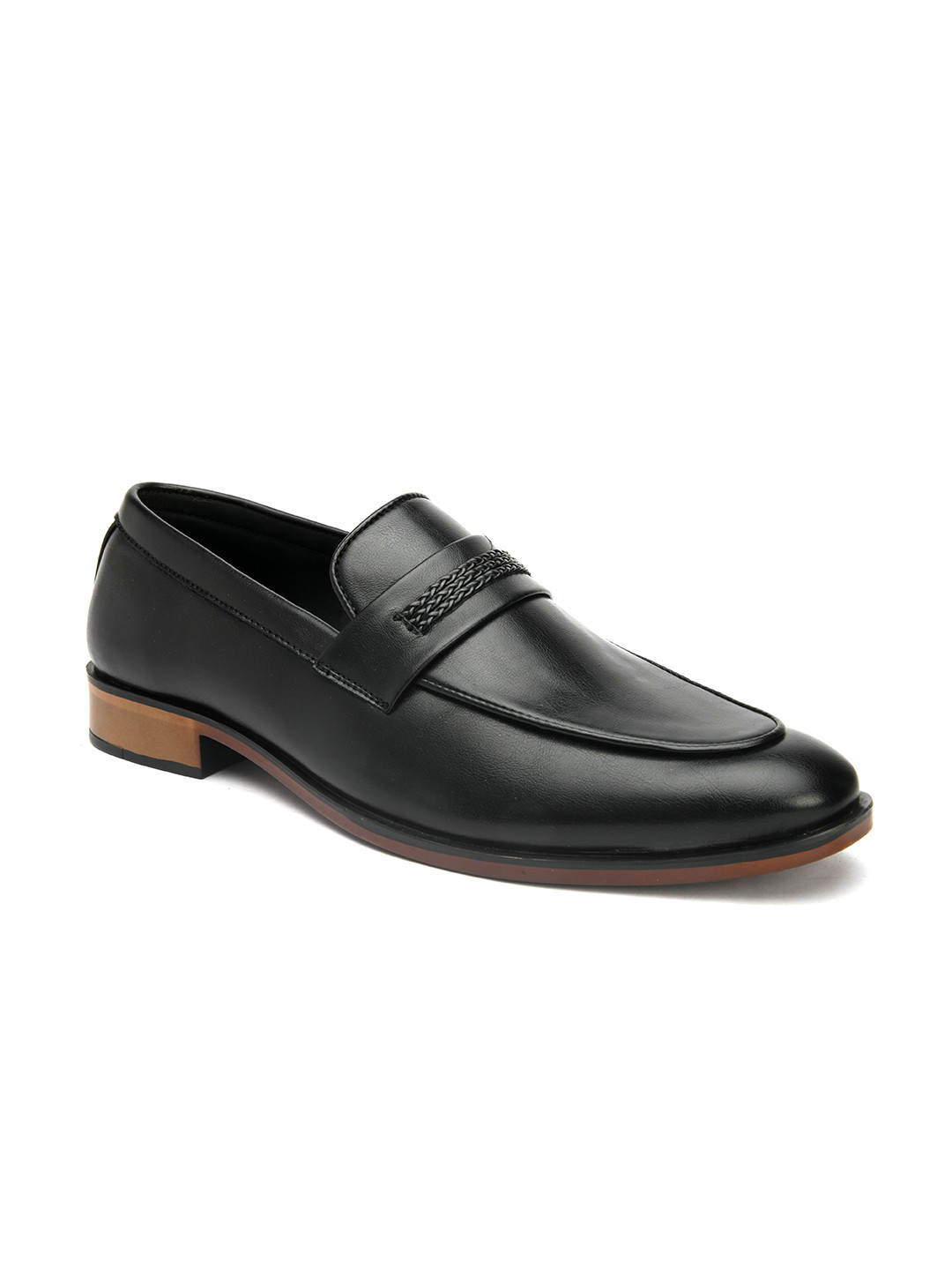 Buy San Frissco Men Black Solid Formal Loafers - Formal Shoes for Men ...
