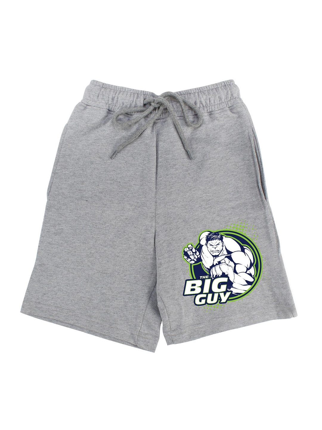 Buy Marvel By Wear Your Mind Boys Grey Superhero Printed Hulk Shorts ...