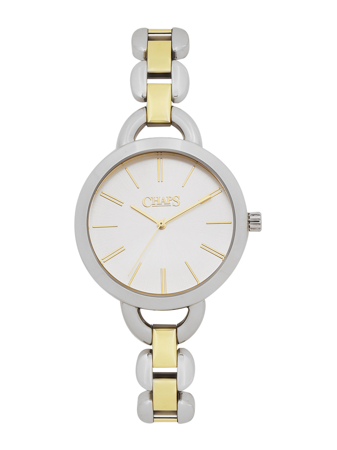 Buy CHAPS Women Silver Toned Embellished Analogue Watch CHP3025I 2 ...