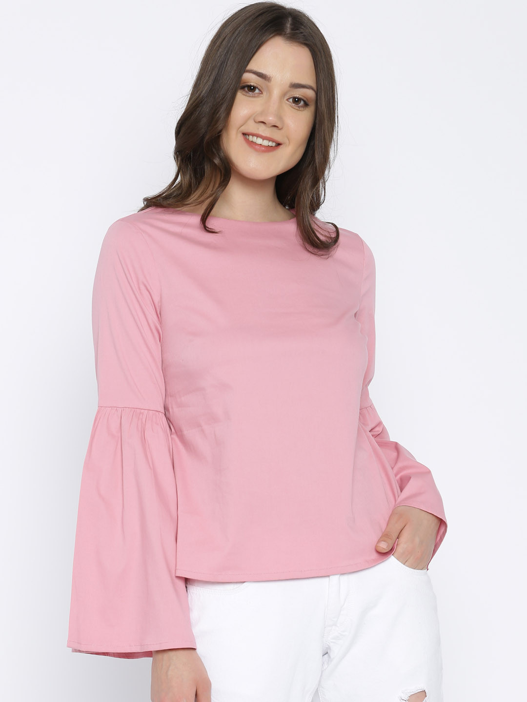 Buy Vero Moda Women Pink Solid Top - Tops for Women 1757913 | Myntra