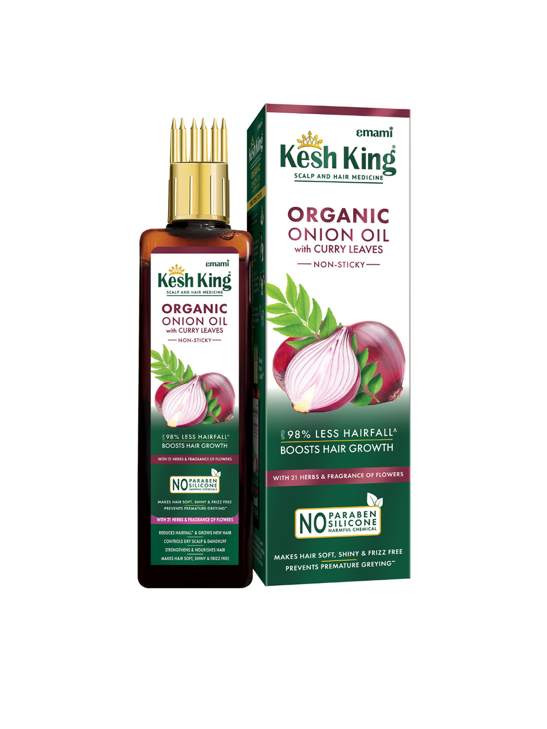 Buy Kesh King Scalp & Hair Medicine Ayurvedic Anti Hairfall Onion Hair Oil 100 Ml - Hair Oil for ...