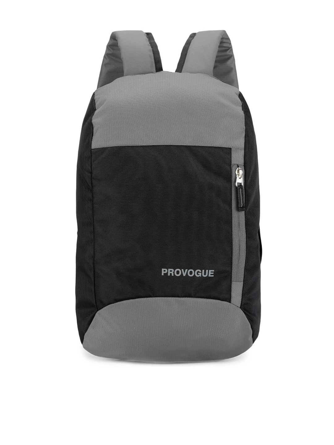 Buy Provogue Black & Grey PU Colourblocked Backpack - Backpacks for ...