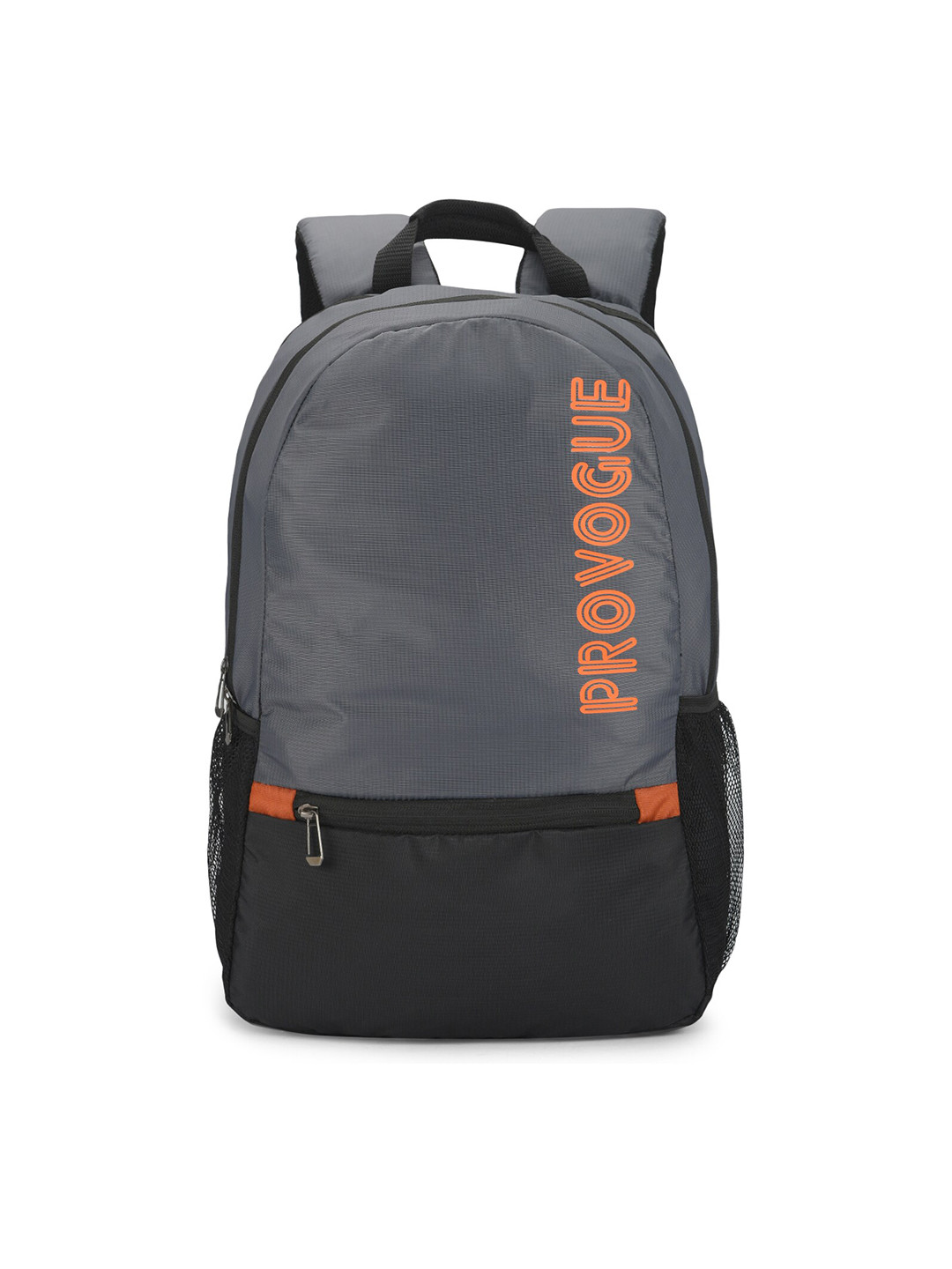 Buy Provogue Grey & Black Brand Logo Backpack - Backpacks for Unisex ...