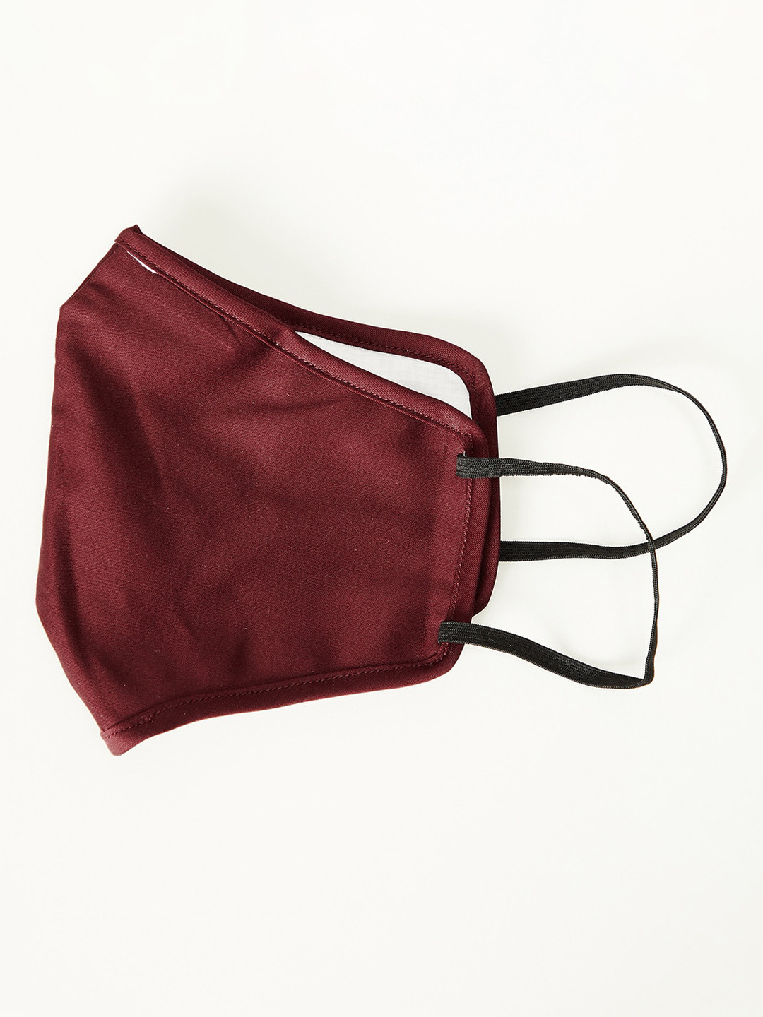 Buy CODE By Lifestyle Men Maroon Solid Cotton Outdoor Mask - Outdoor ...