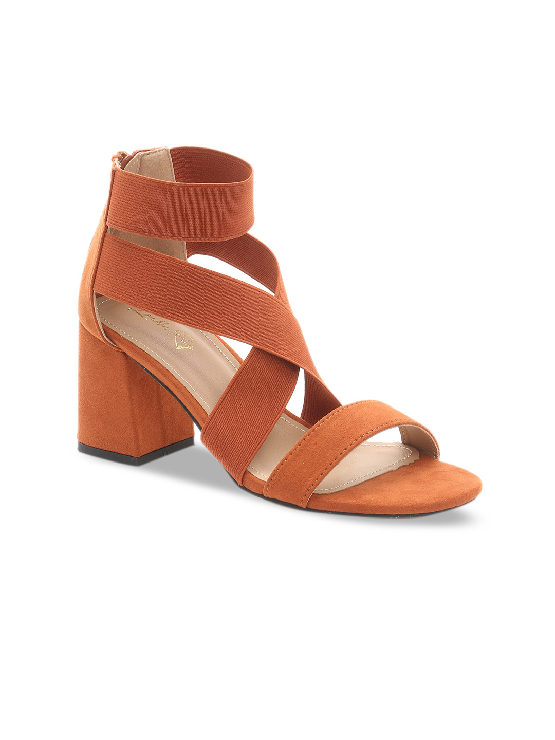 Buy London Rag Rust Orange Solid Block Heels - Heels for Women 17594134 ...