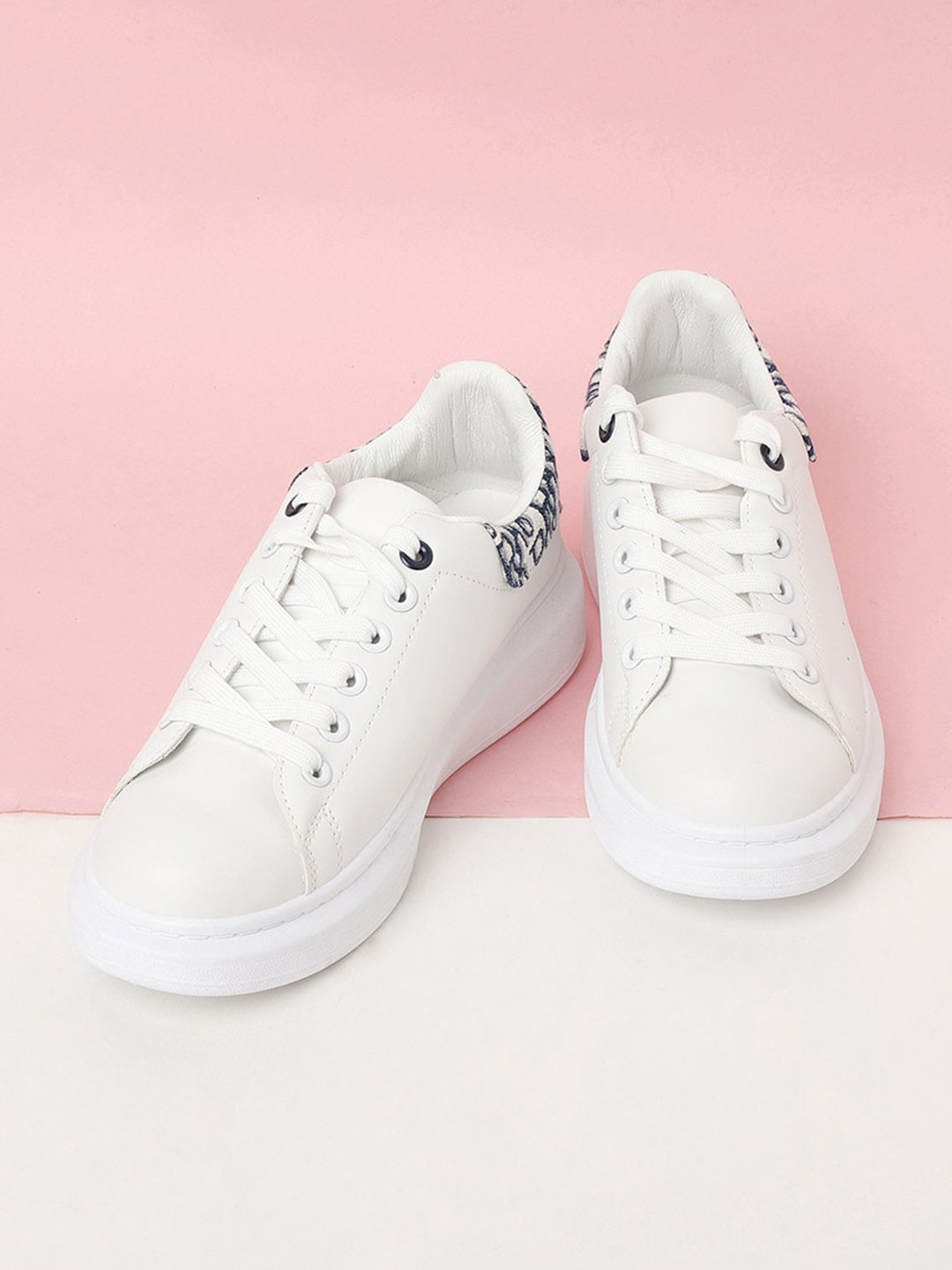 Buy Ginger By Lifestyle Women Blue Printed Sneakers - Casual Shoes for ...