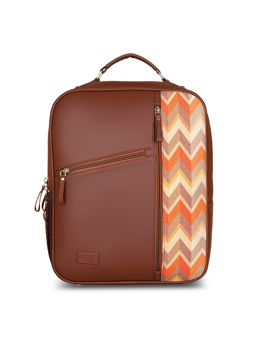 Buy ZOUK Brown Synthetic Leather Backpacks - Backpacks for Unisex ...