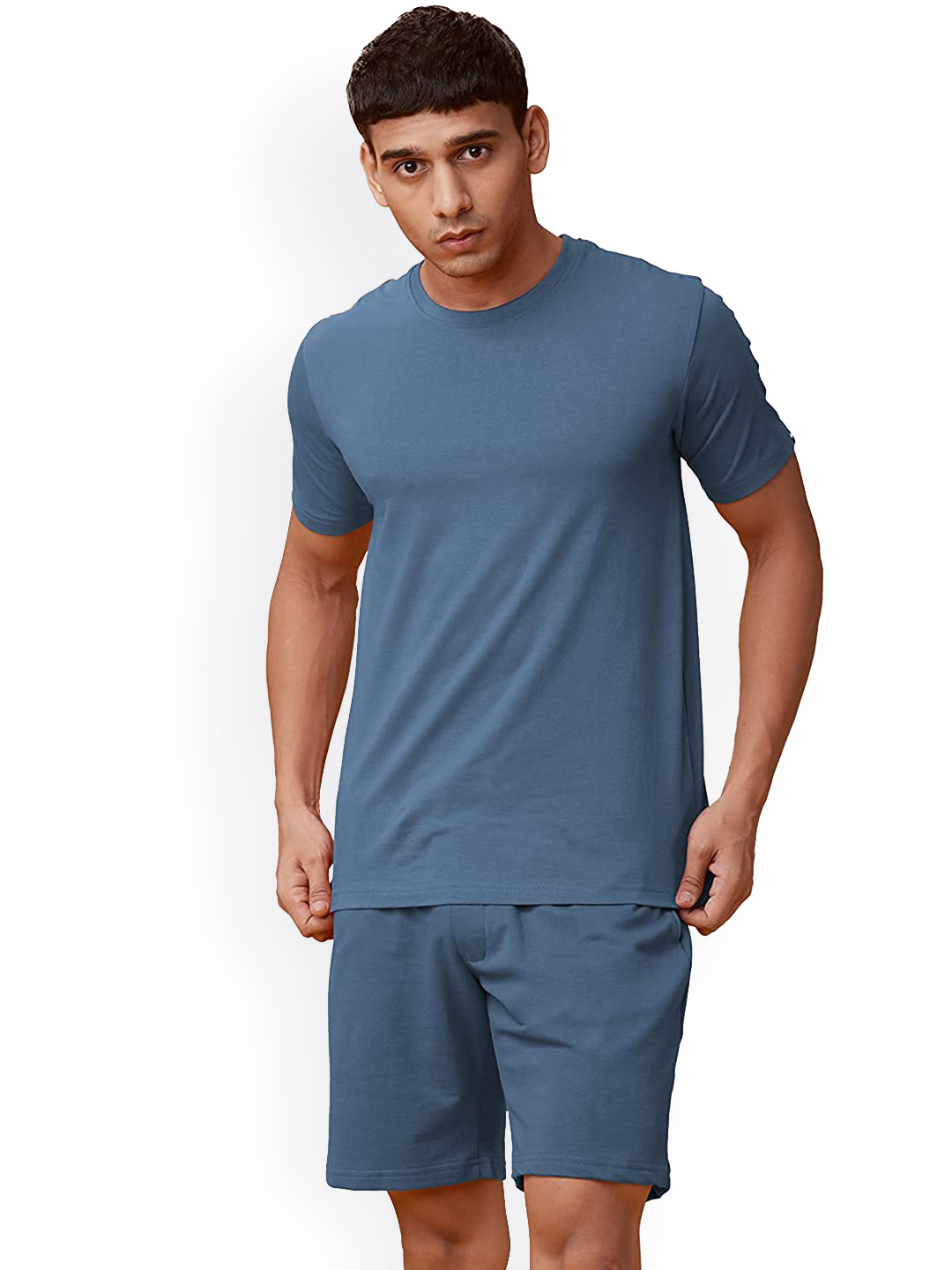 Buy The Souled Store Men Blue Denim Co Ords Set - Co Ords for Men ...