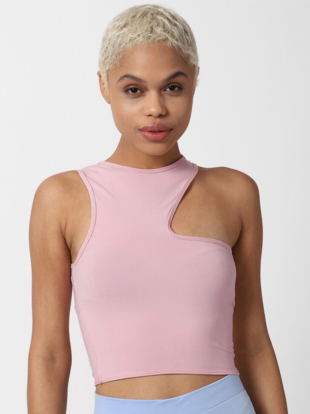 Buy Forever 21 Pink Solid Crop Top Tops For Women 17609878 Myntra