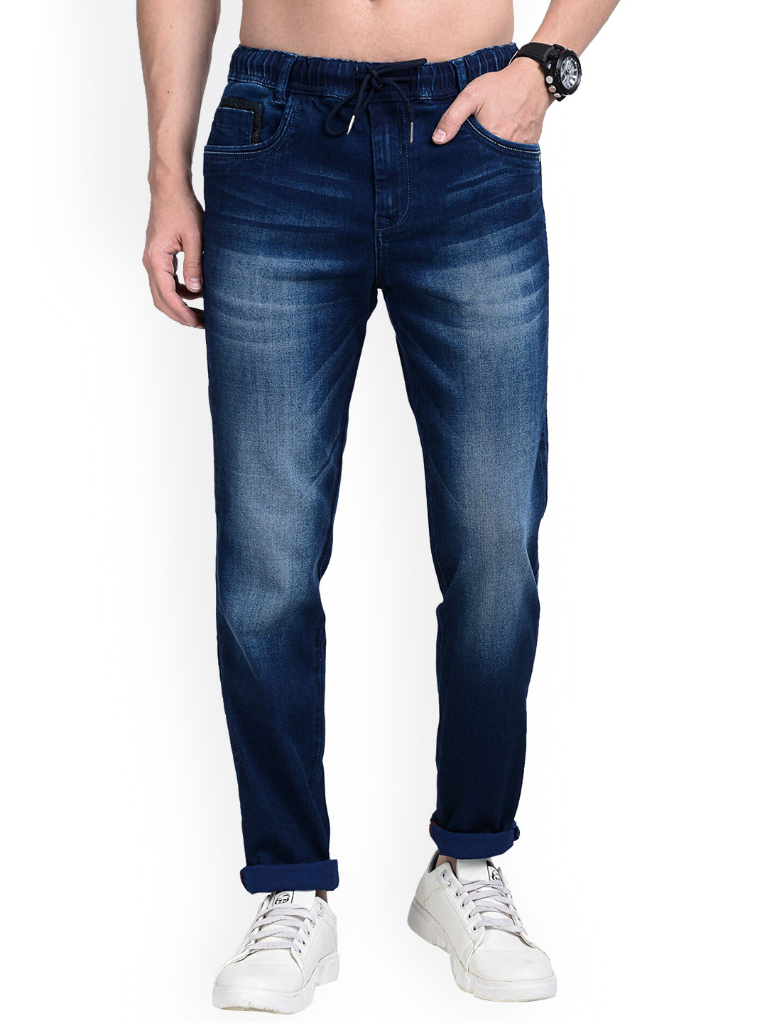 Buy Jean Cafe Men Blue Jean Slim Fit Heavy Fade Jeans - Jeans for Men ...