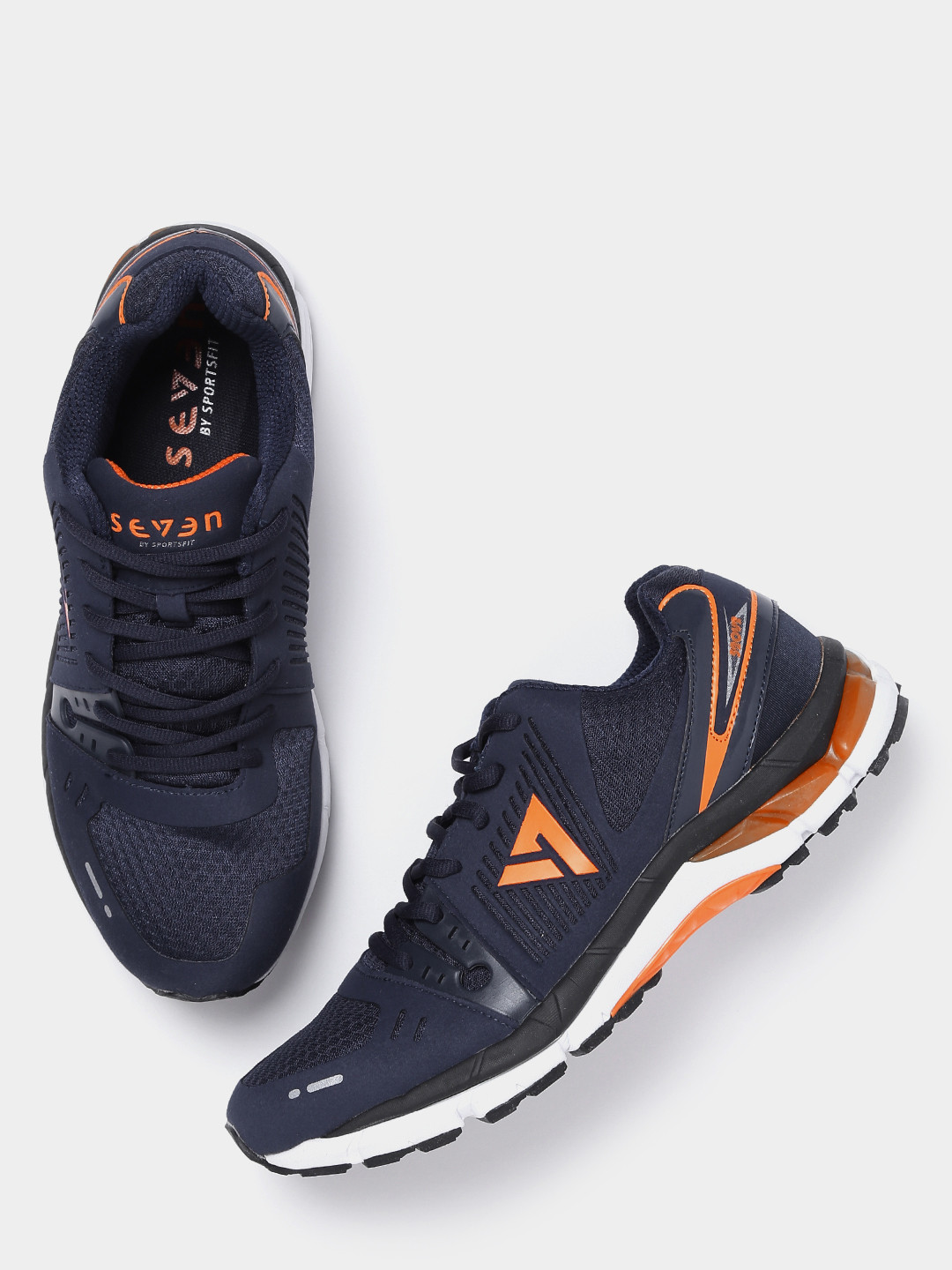 Buy SEVEN By MS Dhoni Men Navy Poseidon Running Shoes - Sports Shoes ...