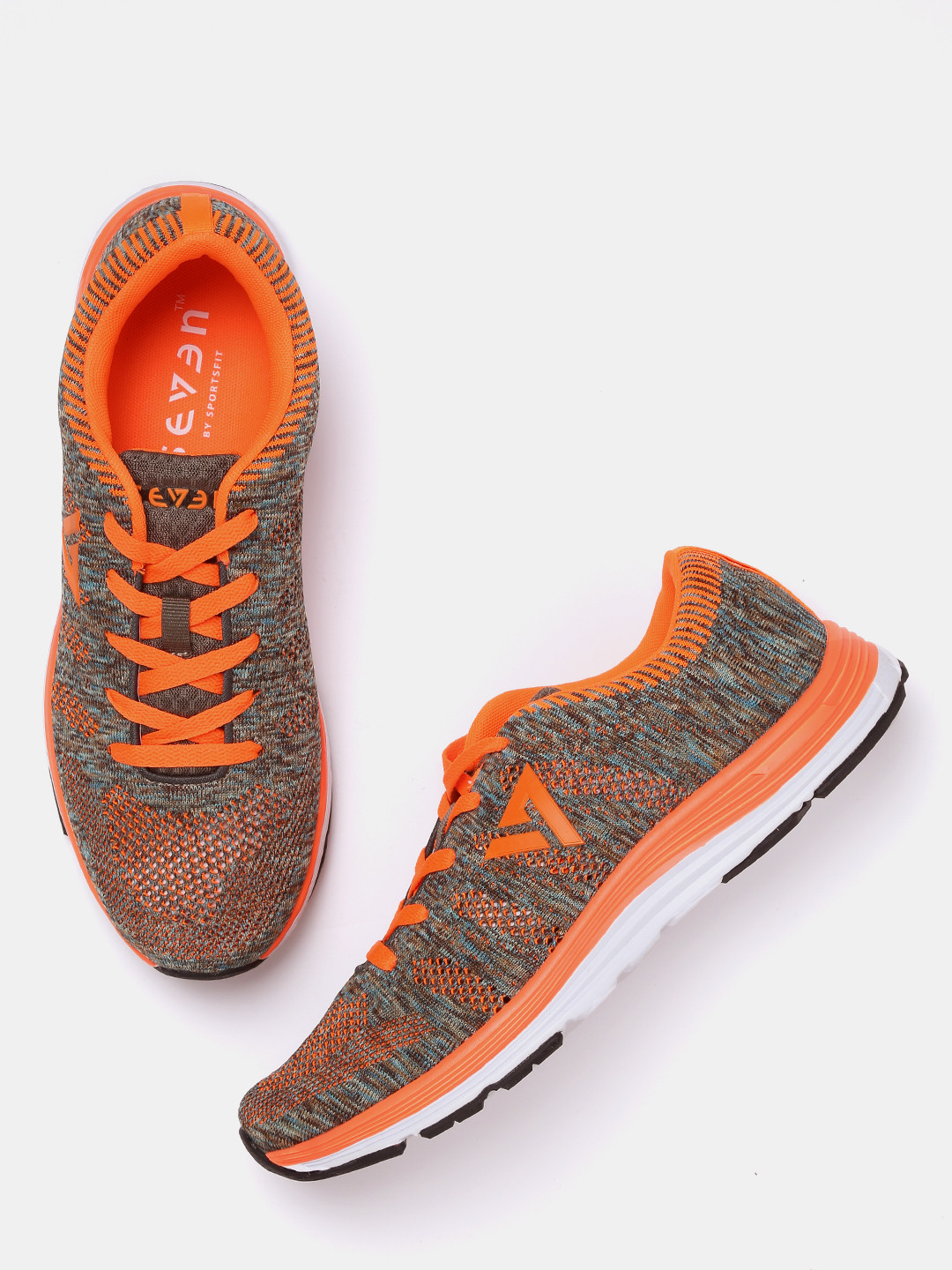 Buy SEVEN By MS Dhoni Men Grey Odin Running Shoes - Sports Shoes for ...