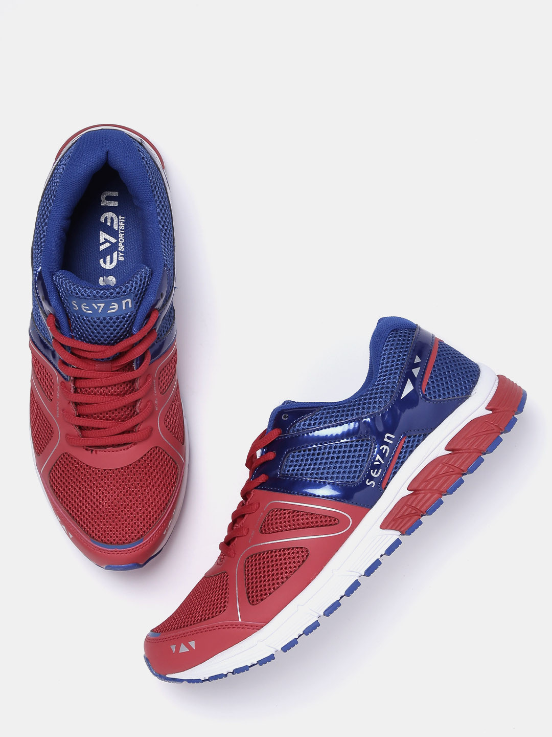 Buy SEVEN By MS Dhoni Men Red Astron Running Shoes - Sports Shoes for ...