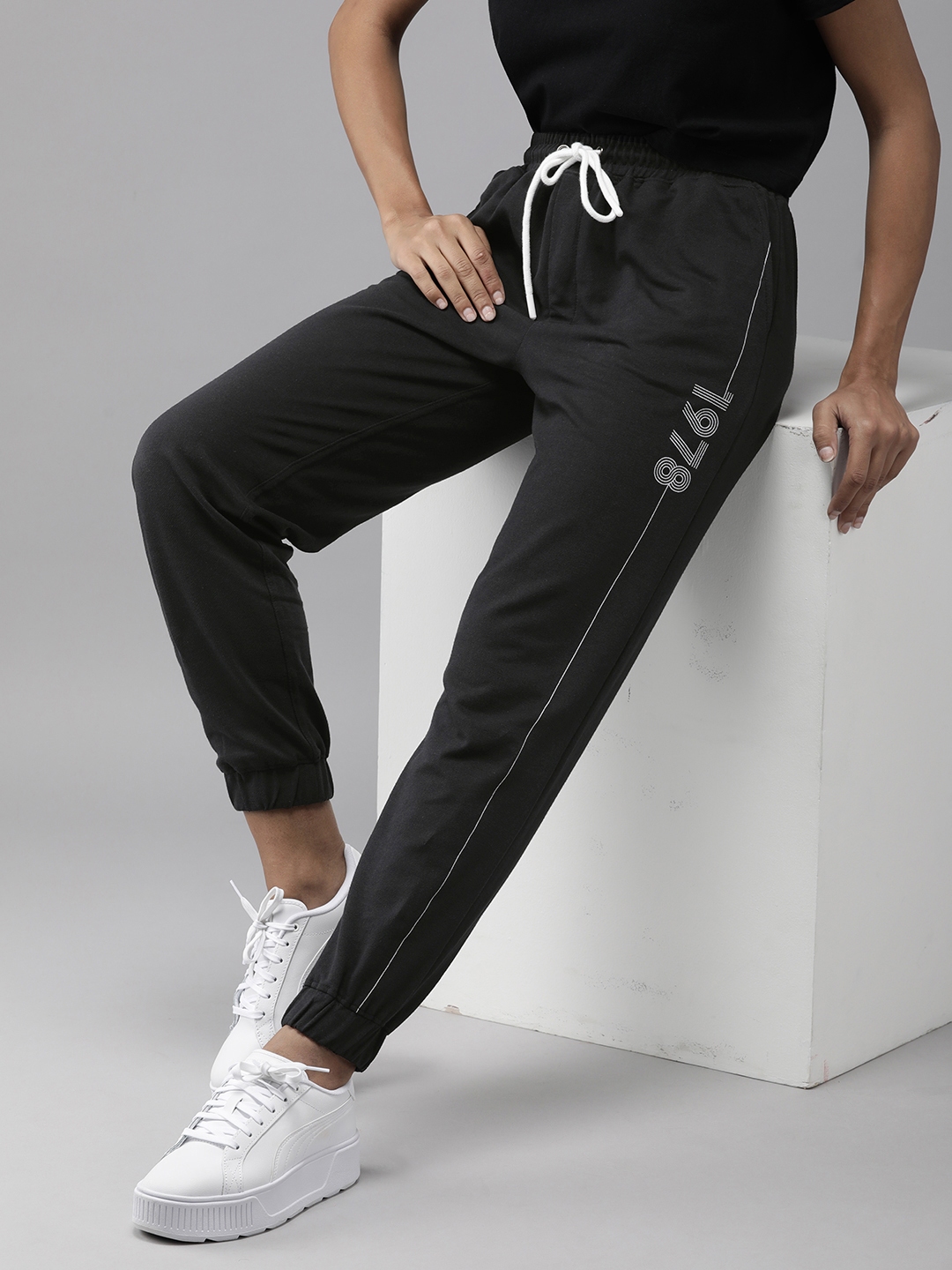 Buy The Roadster Lifestyle Co. Women Black Printed Joggers - Track ... Buy The Roadster Lifestyle Co. Women Black Printed Joggers - Track ...