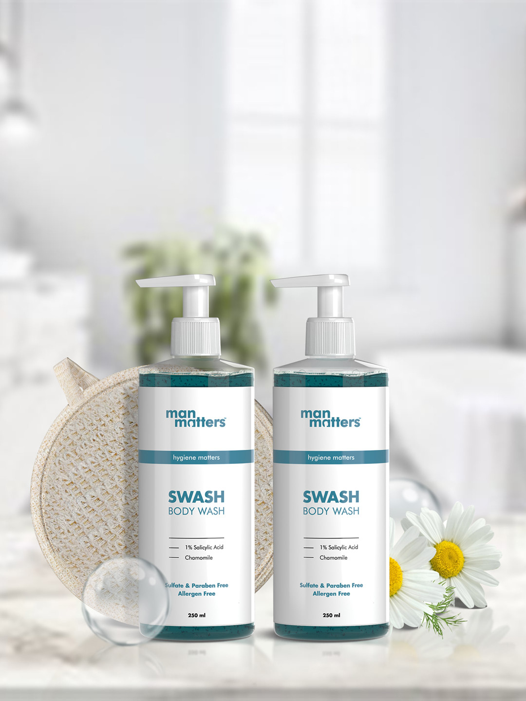 Buy Man Matters Set Of 2 SWASH Body Wash With Loofah - Body Wash And ...