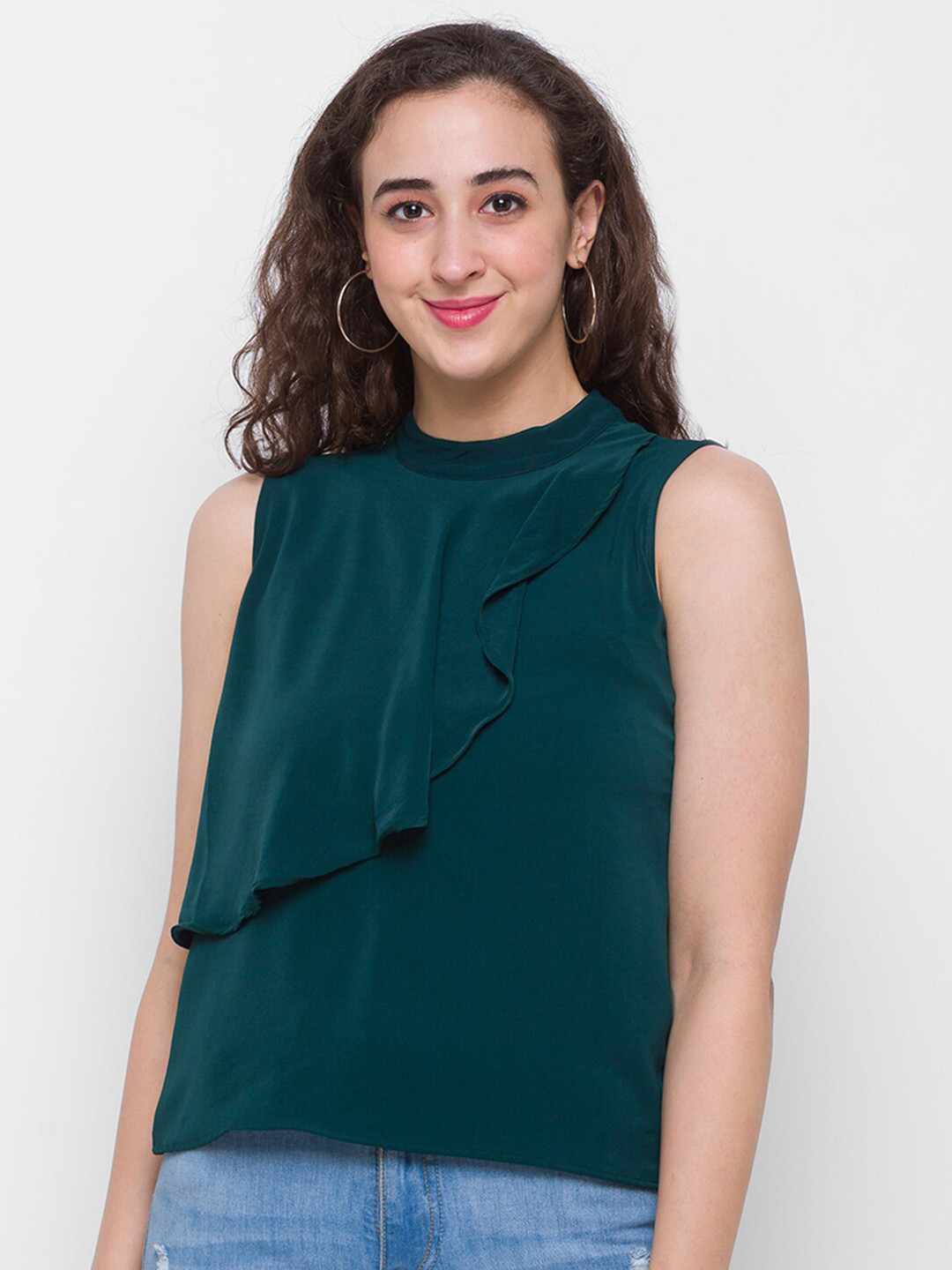 Buy Globus Women Green Layered Top - Tops for Women 17638012 | Myntra