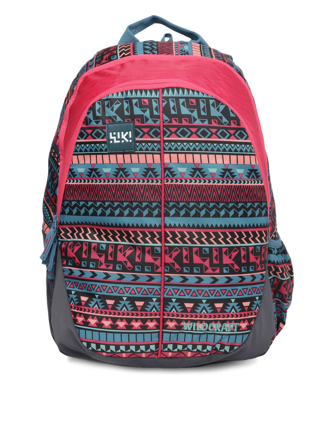 Buy Wildcraft Unisex Blue & Pink Wiki 1 Aztec Print Backpack ...