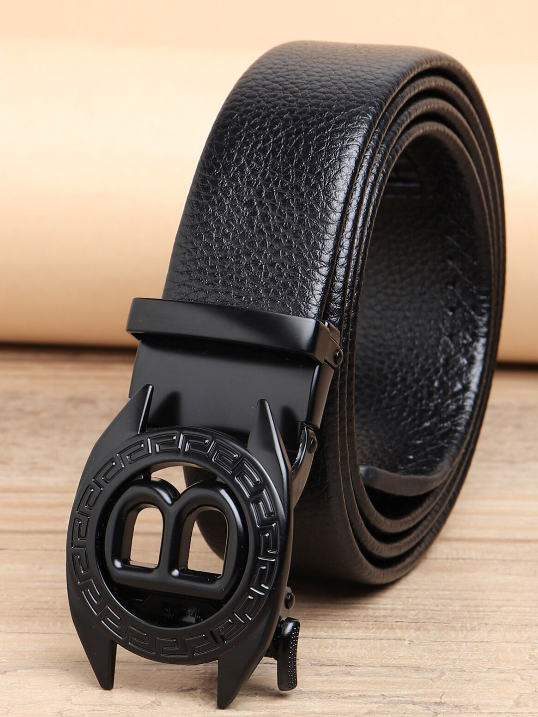 Buy ZORO Men Black Alphabet Letter B Belt - Belts for Men 17646596 | Myntra