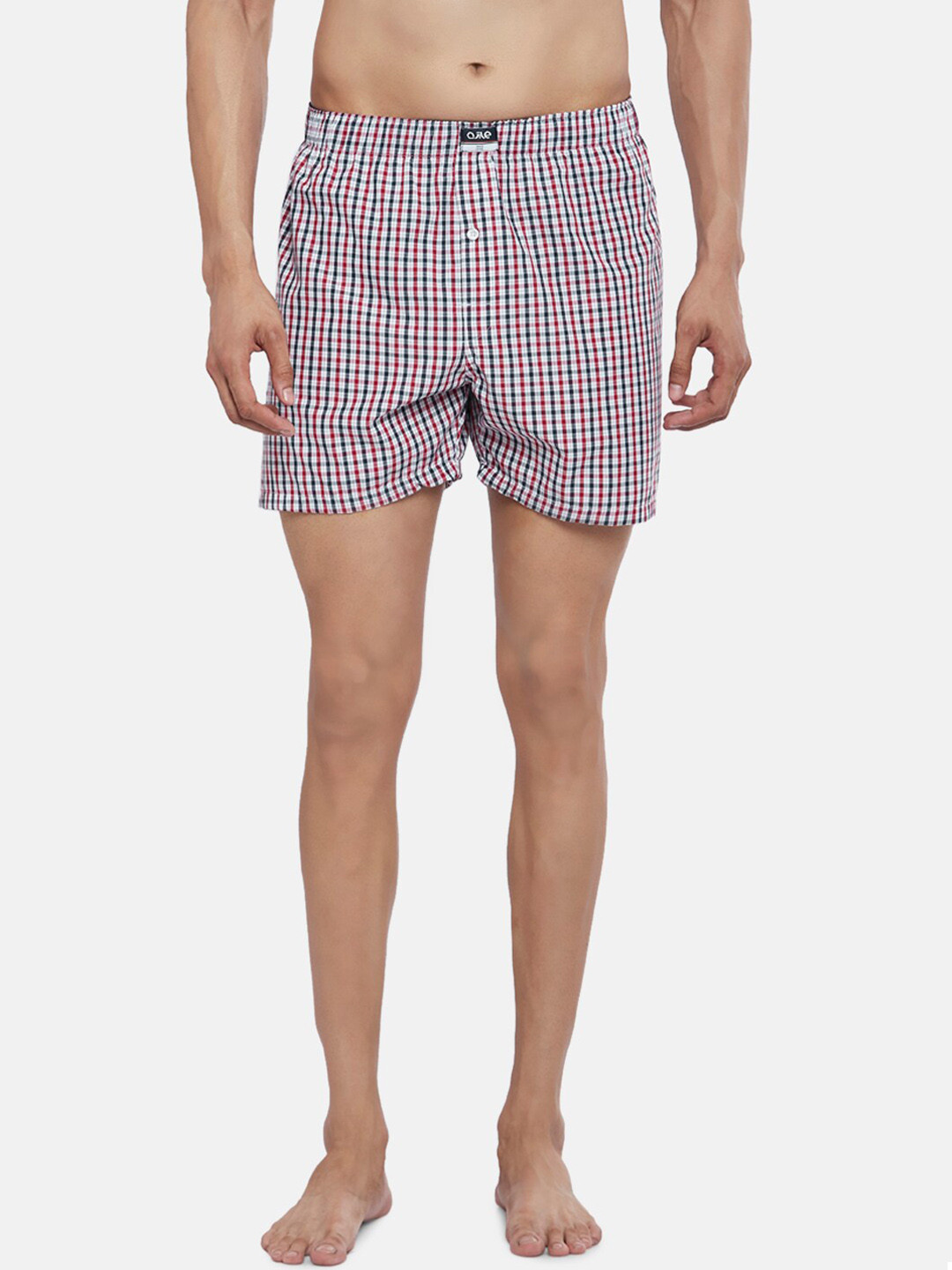Buy Ajile By Pantaloons Men Red Checked Boxers - Boxers for Men ...