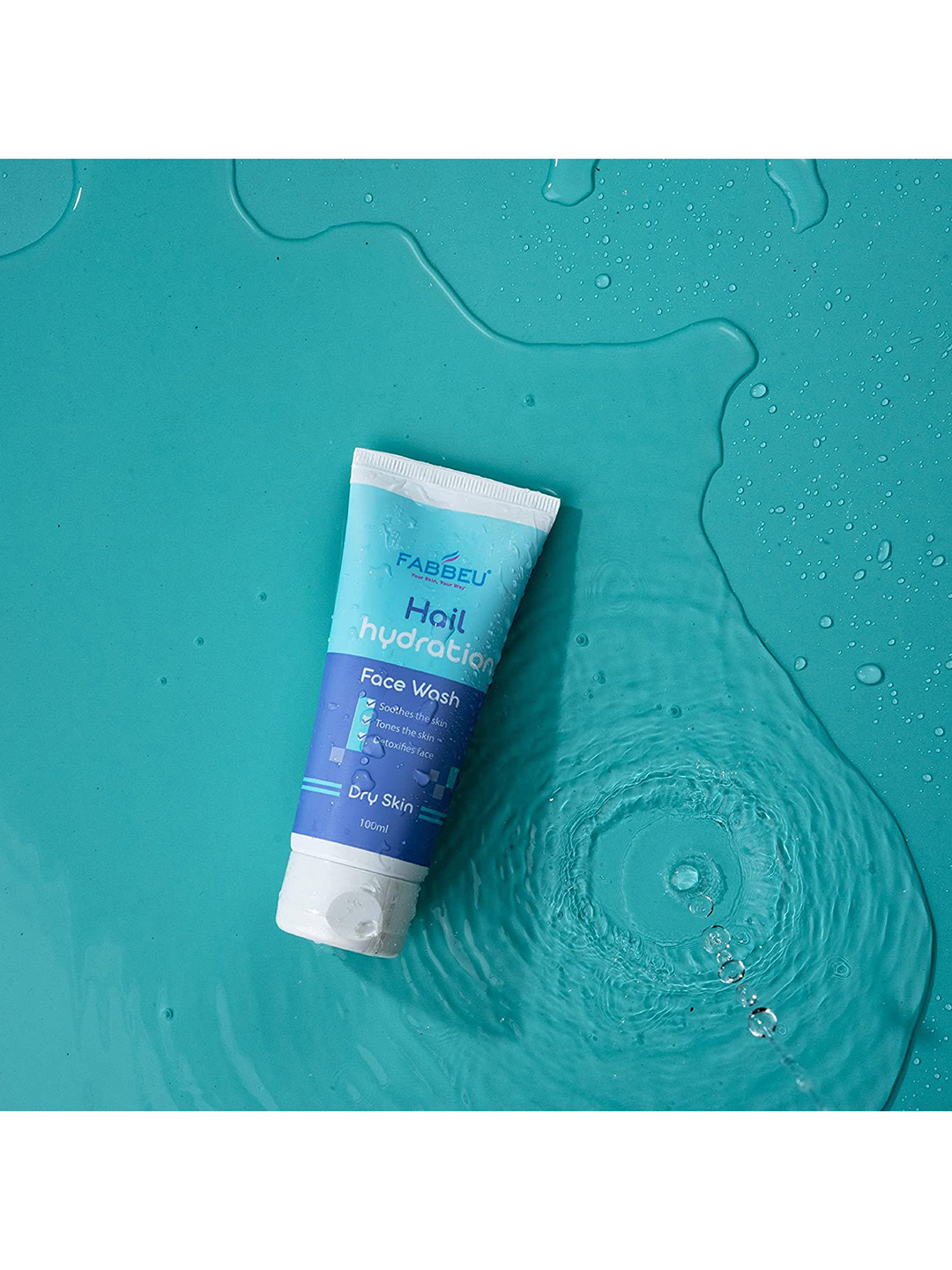 Buy FABBEU Hail Hydration Dry Skin Face Wash 100 Ml - Face Wash And ...