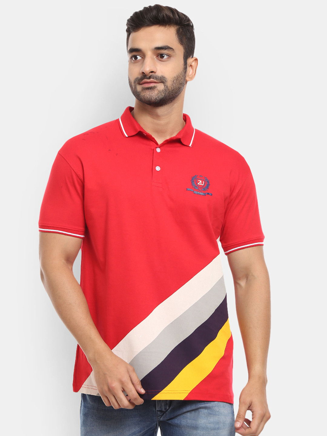 Buy V Mart Men Red Polo Collar T Shirt - Tshirts for Men 17658674 | Myntra