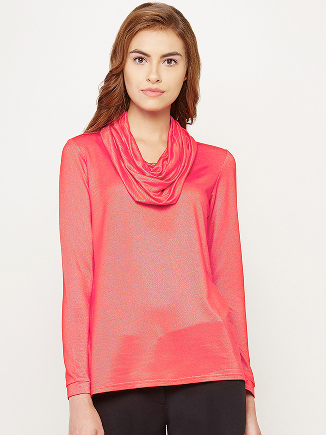 Buy AND Women Red Solid Regular Top - Tops for Women 1766018 | Myntra