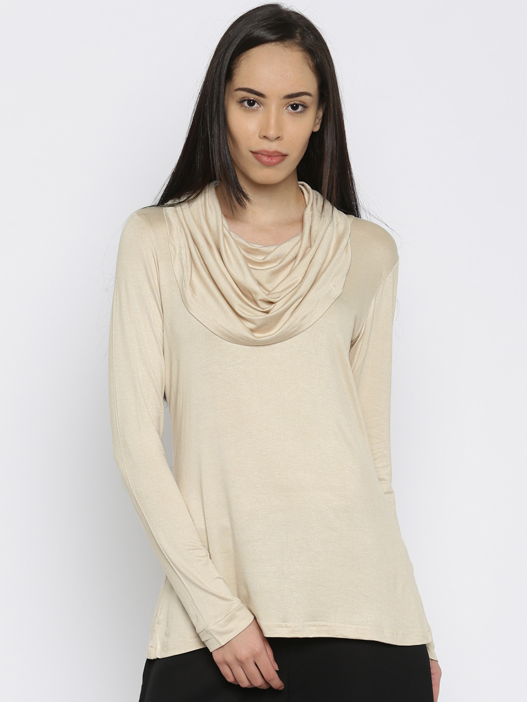 Buy AND Women Beige Top - Tops for Women 1766052 | Myntra