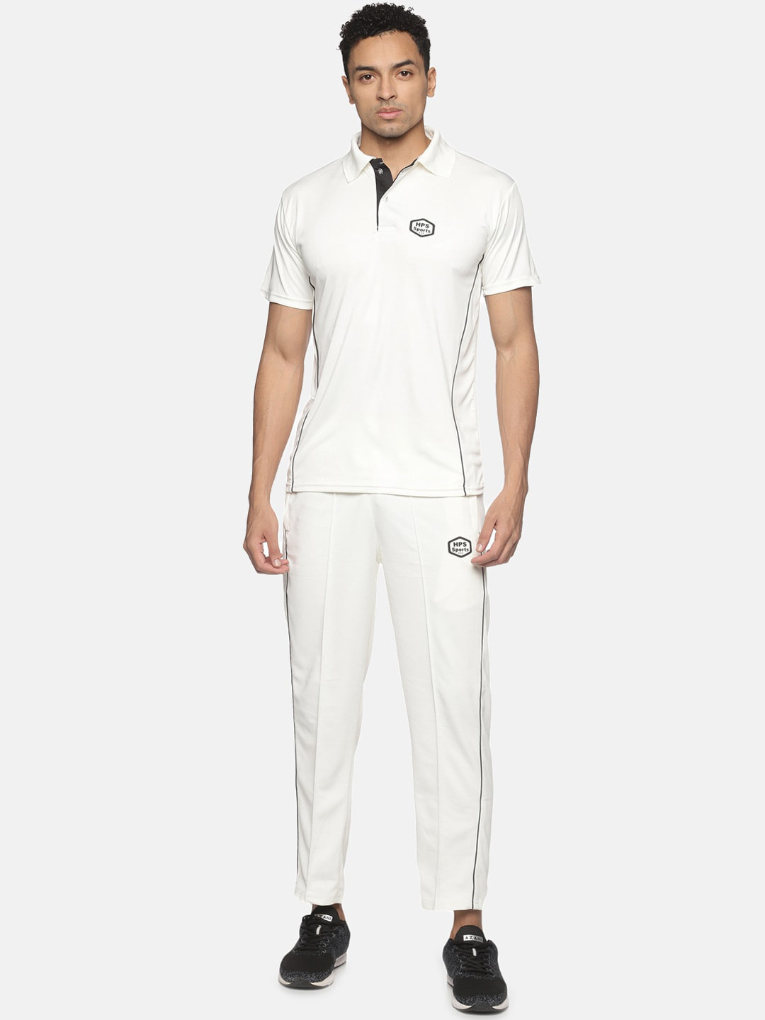 Buy HPS Sports Men Cream Colored Printed Cricket Tracksuit - Tracksuits ...