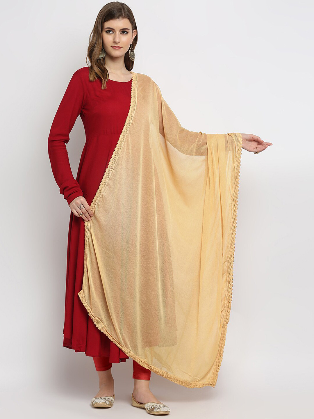 Buy Dupatta Bazaar Beige Dupatta - Dupatta for Women 17662964 | Myntra