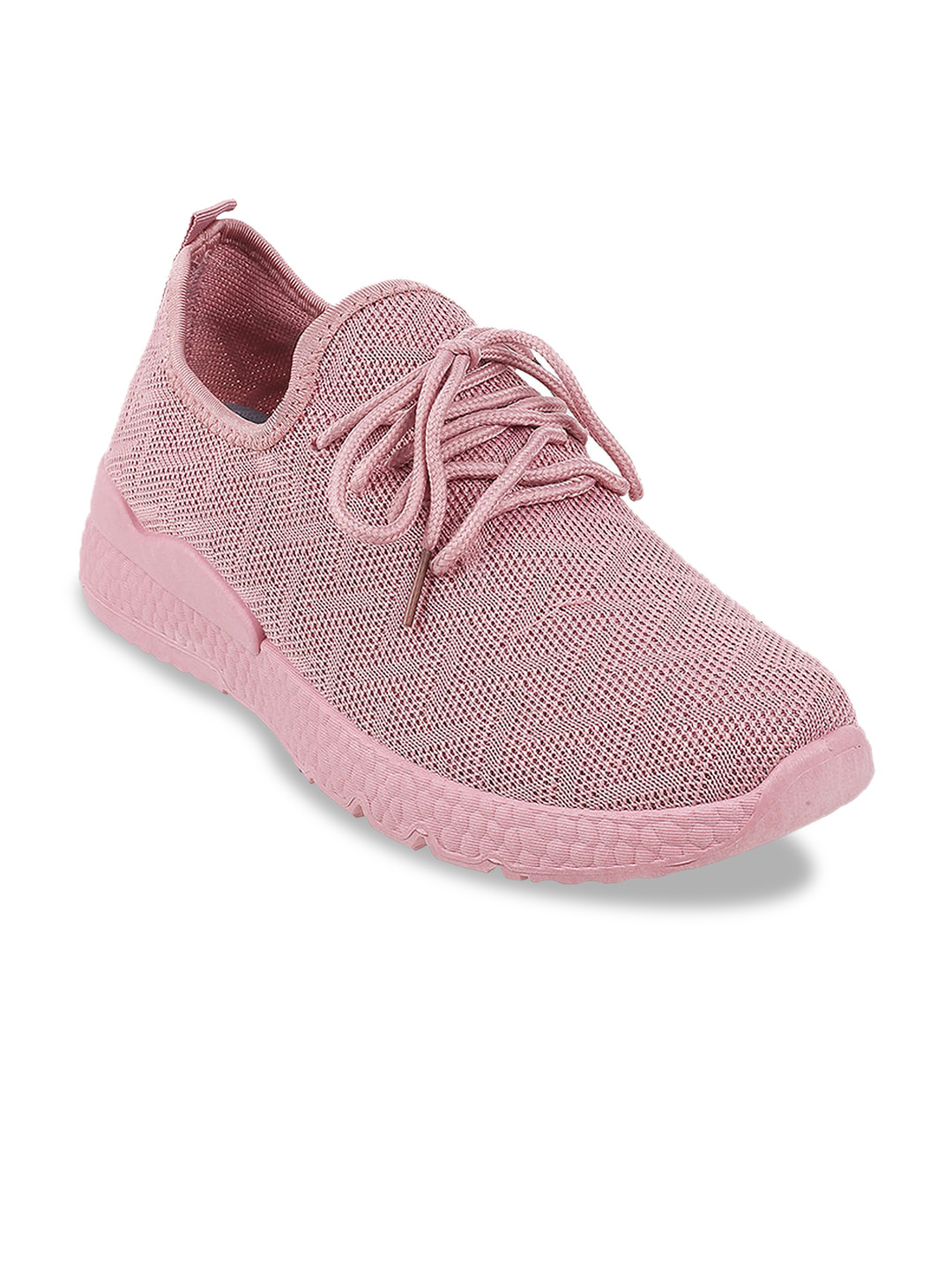 Buy WALKWAY By Metro Women Pink Woven Design Sneakers - Casual Shoes ...