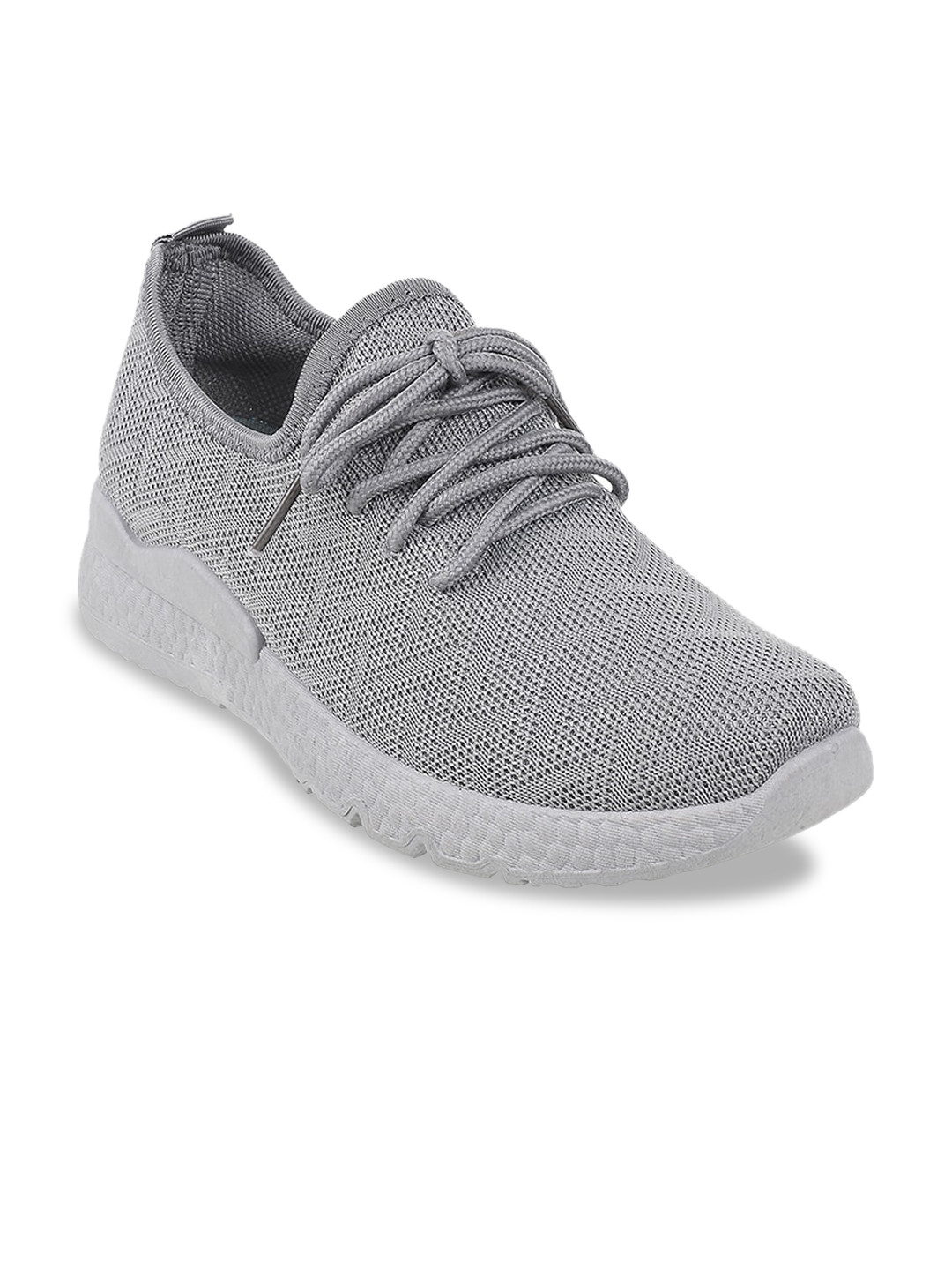 Buy WALKWAY By Metro Women Grey Woven Design Sneakers - Casual Shoes ...