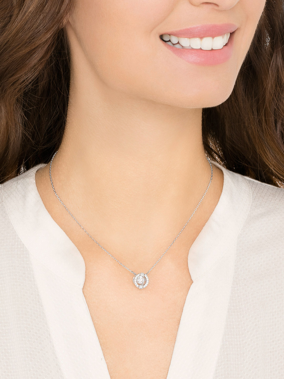 Buy SWAROVSKI Sparkling Dance Round Necklace - Necklace And Chains for ...