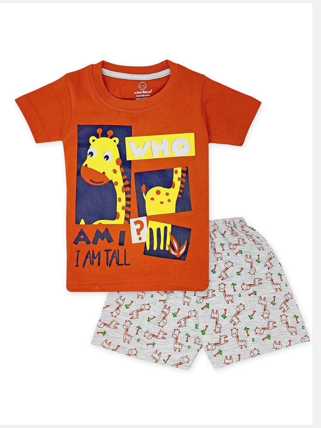 Buy The Boo Boo Club Kids Printed Pure Cotton Night Suit - Night Suits ...