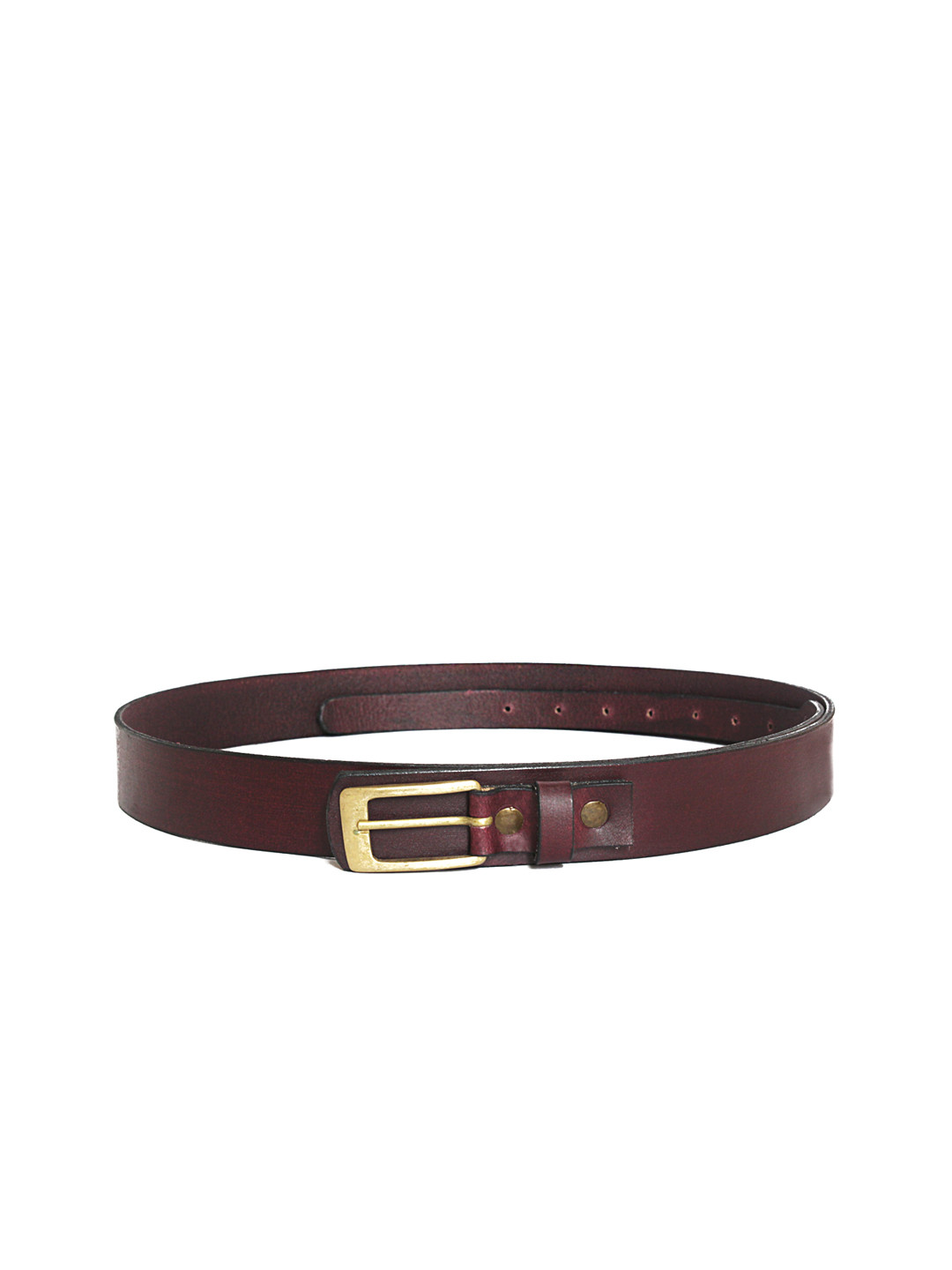 Buy PlusS Women Maroon Leather Belt - Belts for Women 1767773 | Myntra