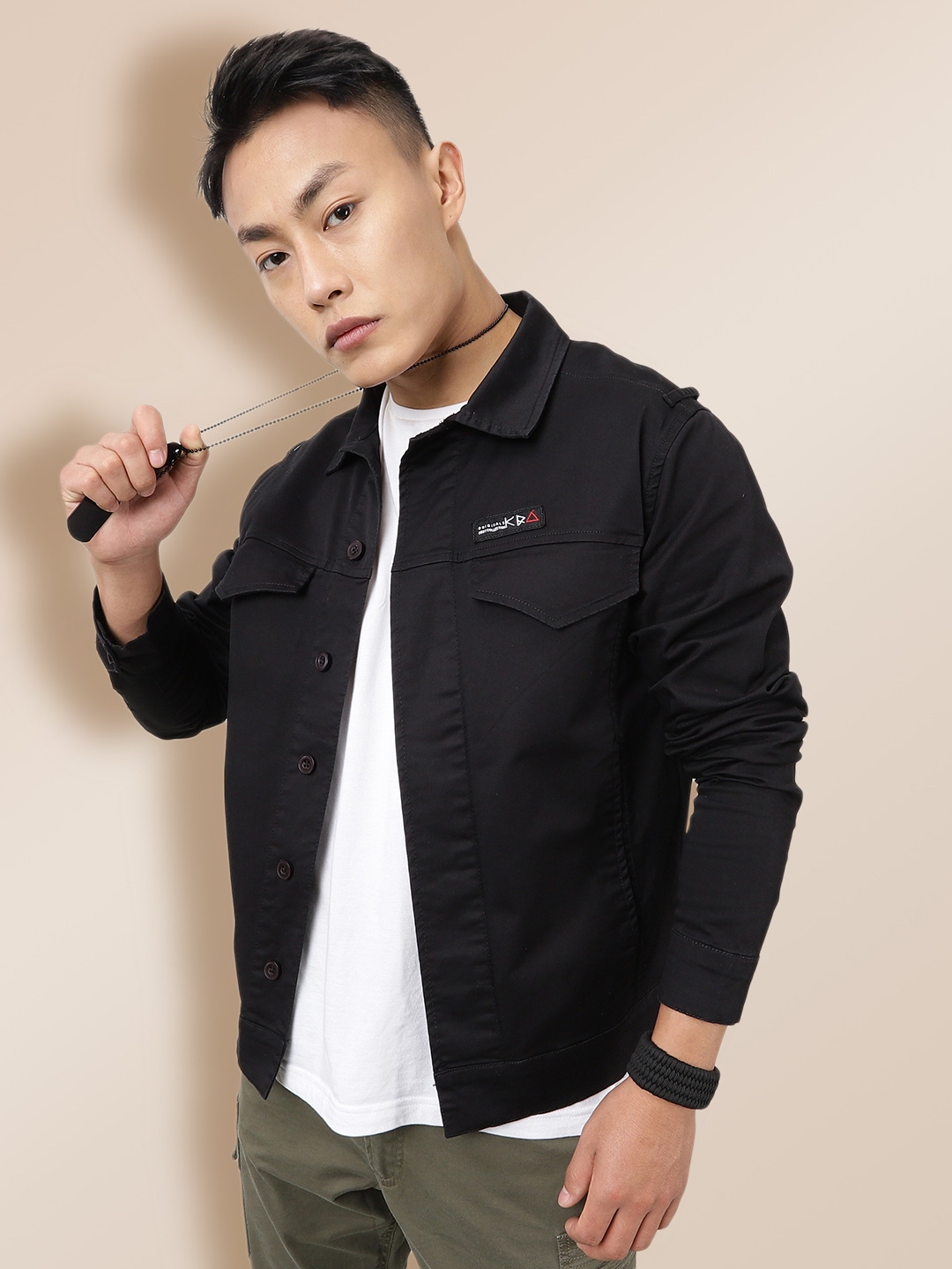Buy KRA Men Black Denim Jacket - Jackets for Men 17682460 | Myntra Buy KRA Men Black Denim Jacket - Jackets for Men 17682460 | Myntra