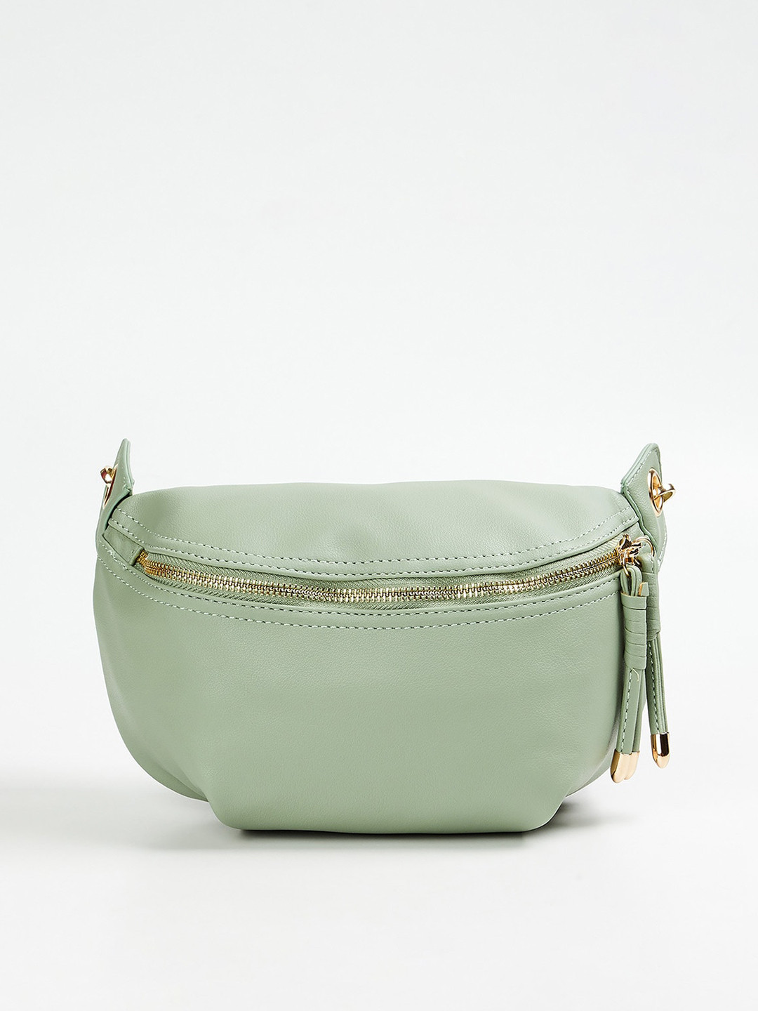 Buy Ginger By Lifestyle Green Structured Sling Bag - Handbags for Women ...