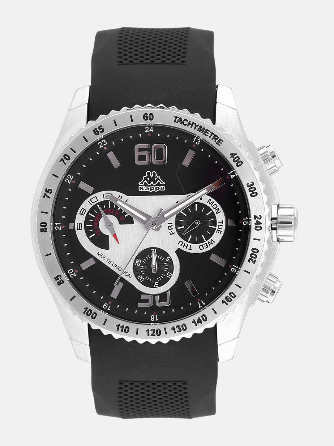 Buy Kappa Men Black & Silver Toned Multifunction Dial Watch KP 1405M A ...