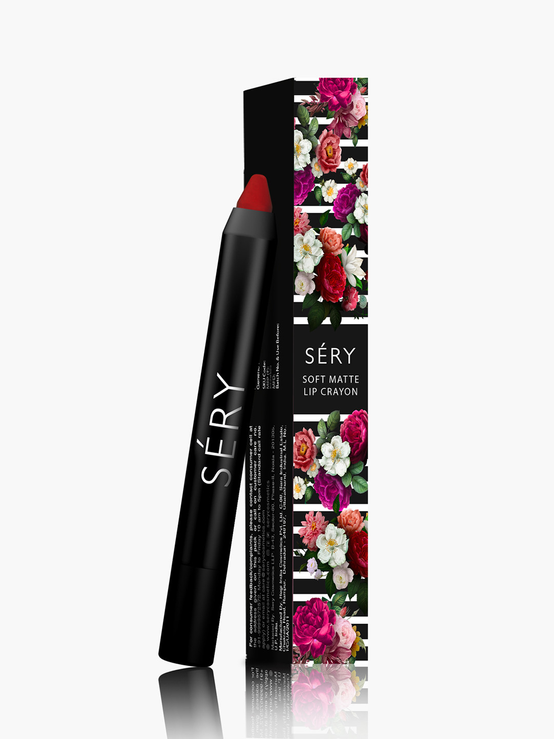 Buy SERY Soft Matte Long Lasting Transfer Proof Lip Crayon 2.4 G Peach ...