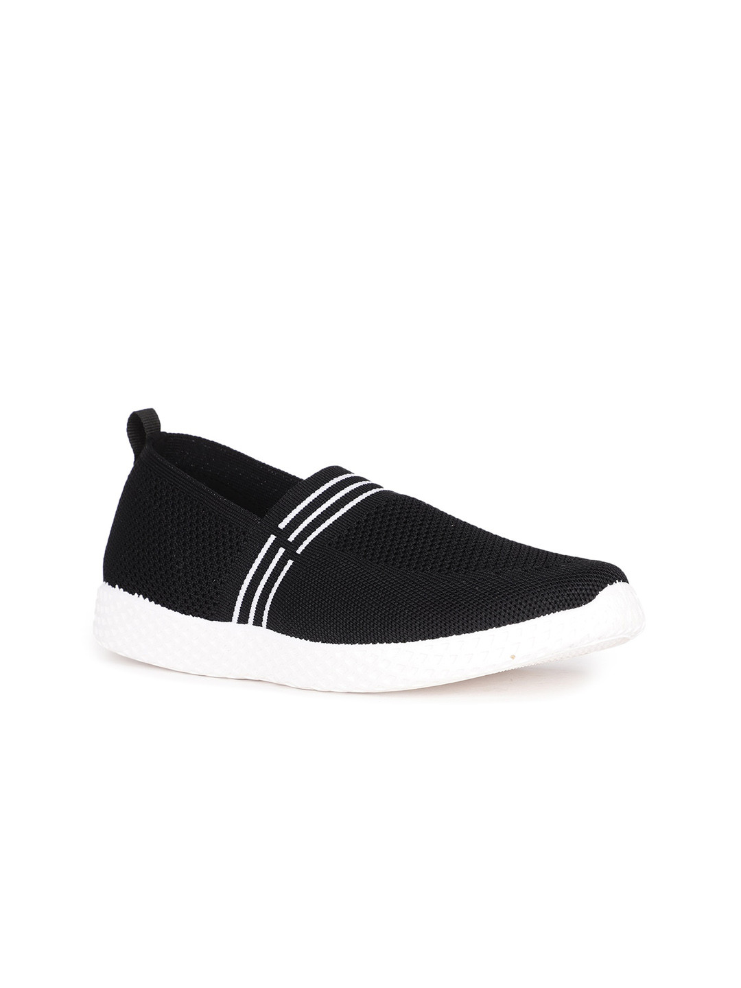 Buy Bata Women Black Woven Design Slip On Sneakers - Casual Shoes for ...