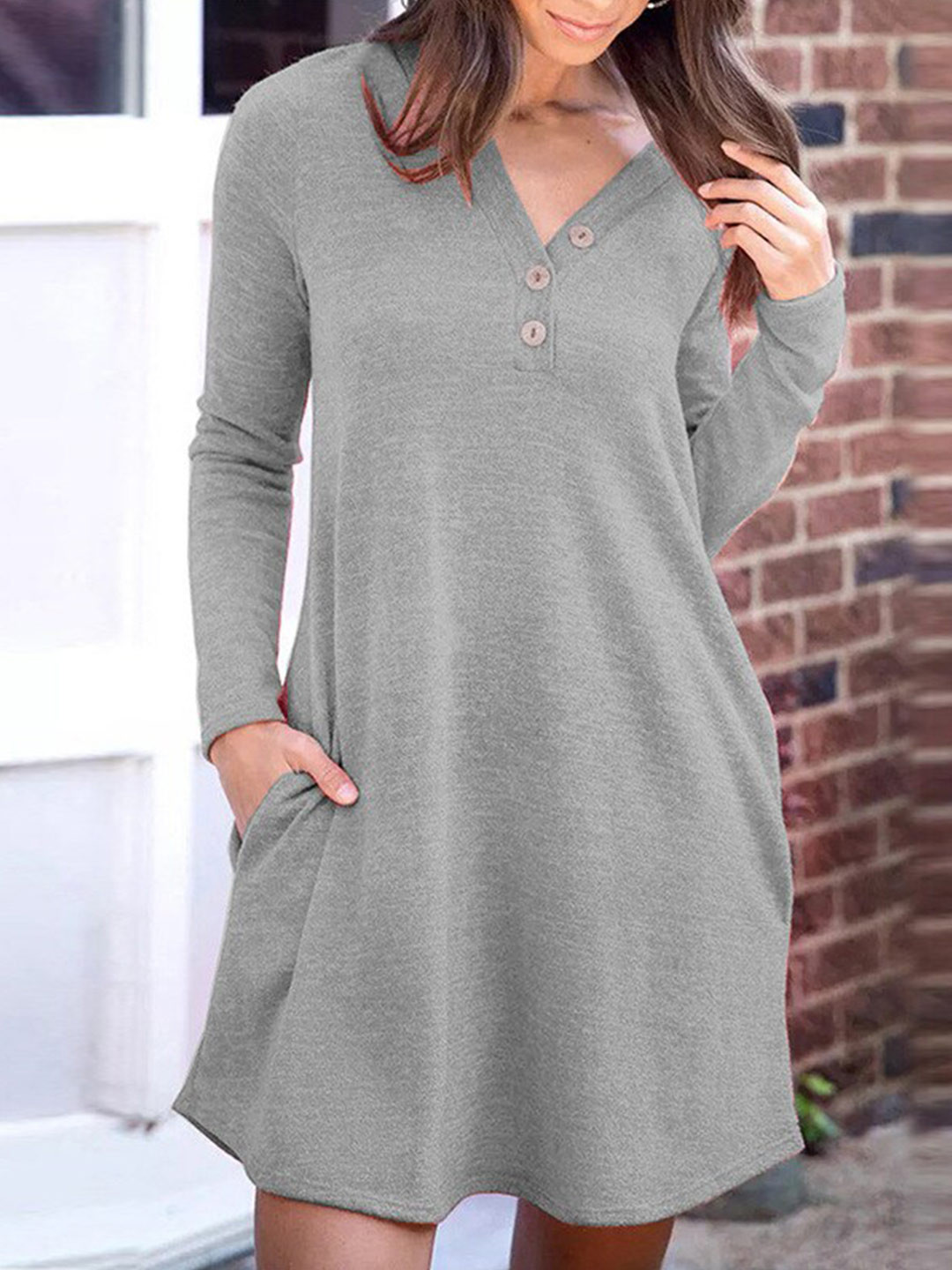 Buy La Aimee Grey A Line Dress - Dresses for Women 17693722 | Myntra