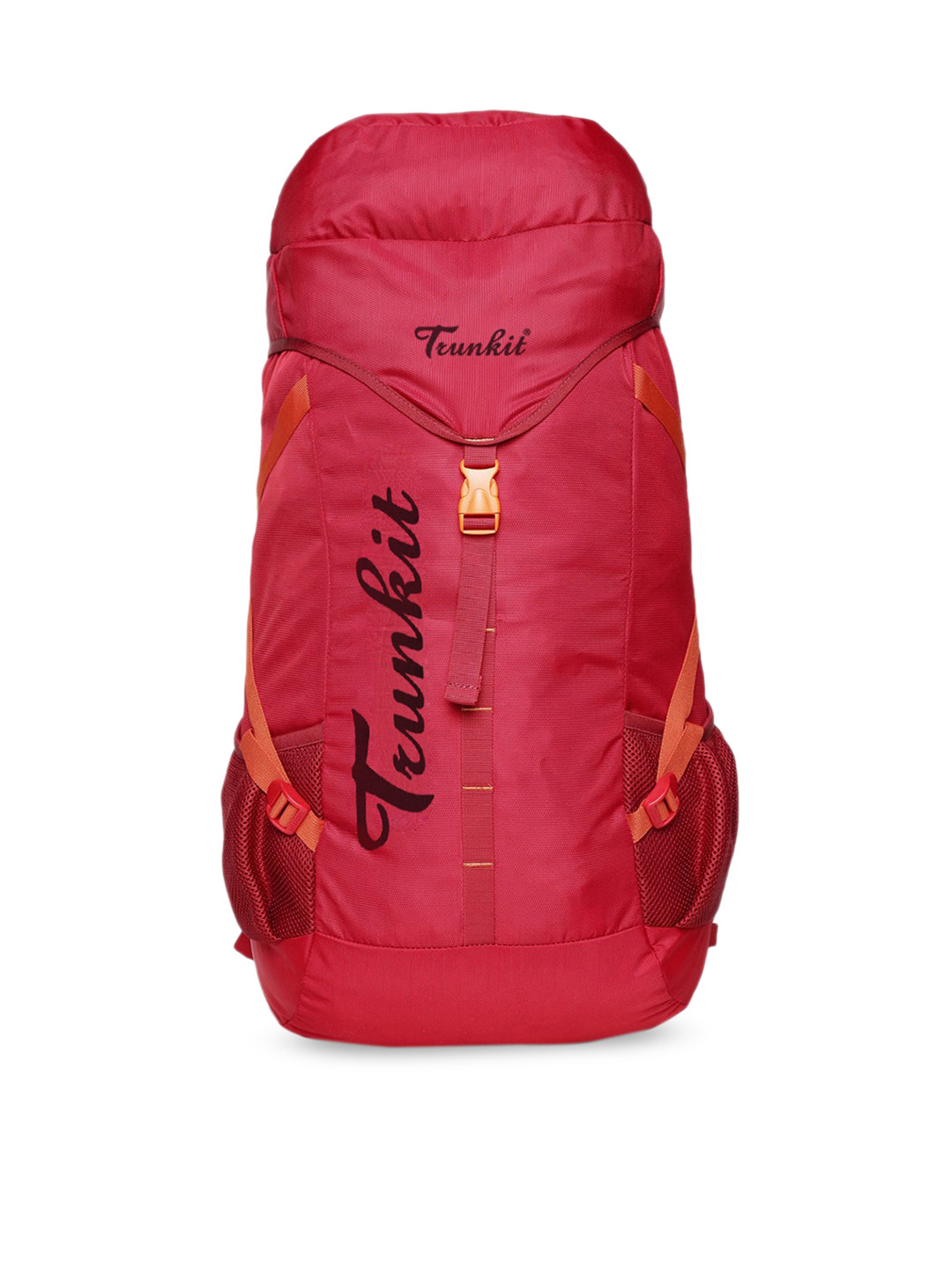 Buy TRUNKIT Red Printed Water Resistance Hiking Rucksack - Rucksacks ...